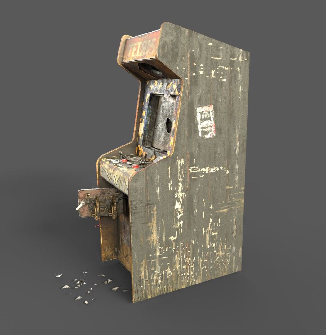 3D Old Arcade Machine Model - TurboSquid 1638309