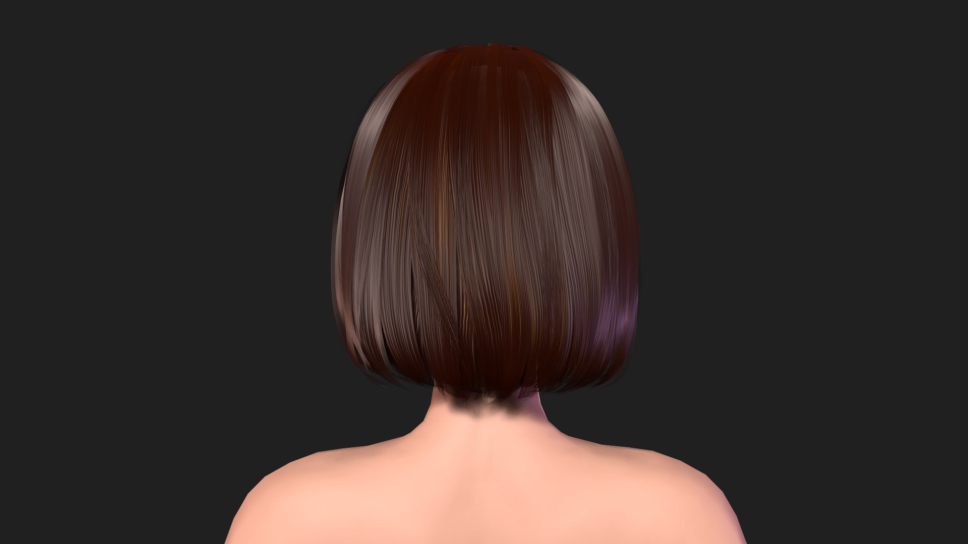 PBR Game Hair CG Hair Long Hair Big Waves Female Hair Beauty Hair 09 3D ...