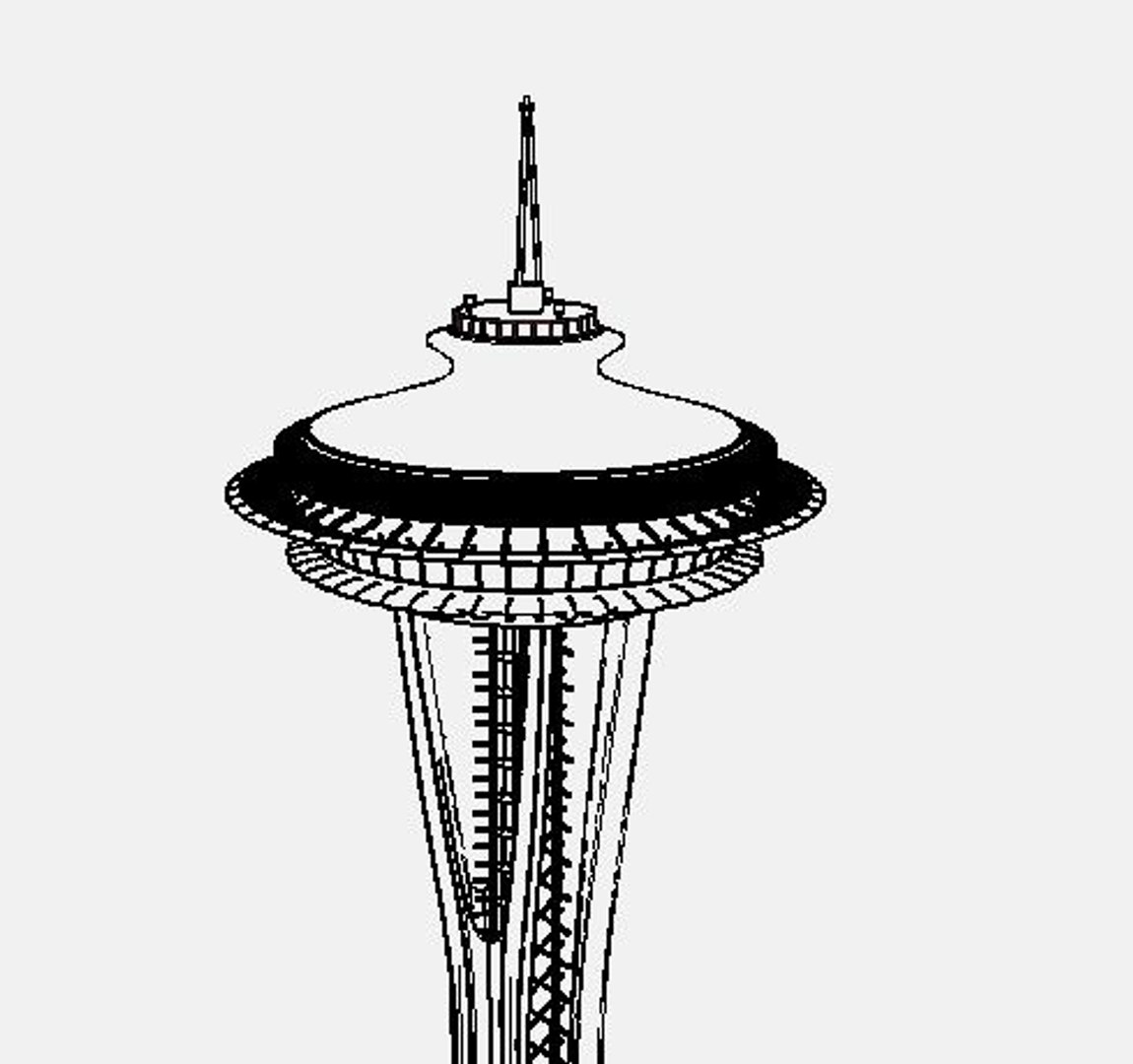 Structure Space Needle Seattle Model - TurboSquid 1210201