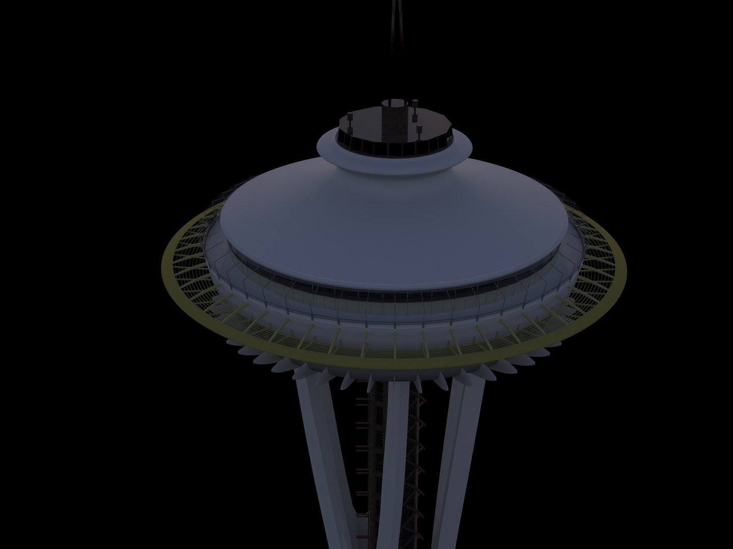Structure Space Needle Seattle Model - TurboSquid 1210201