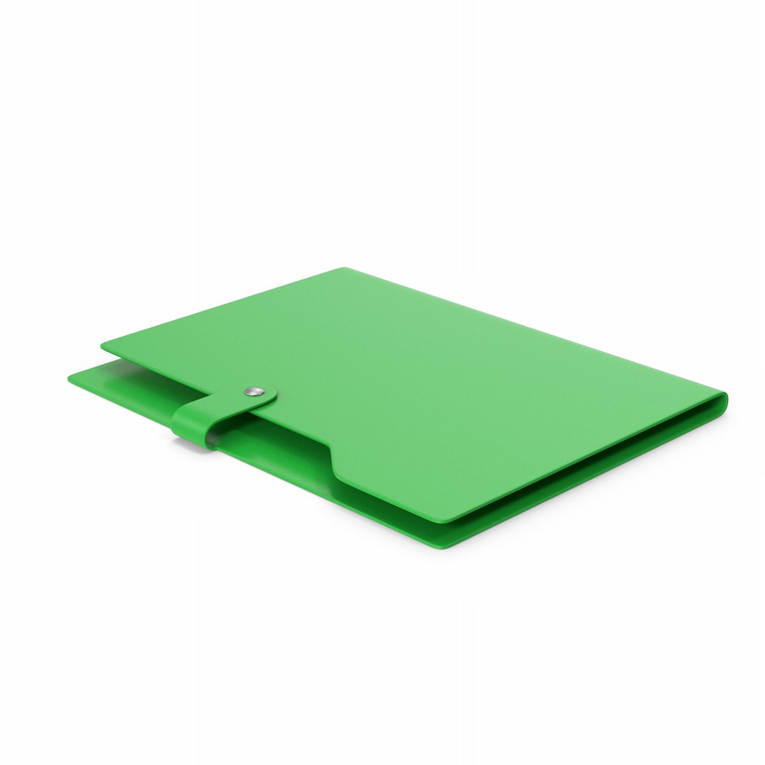 Green File Folder Model - TurboSquid 1996622