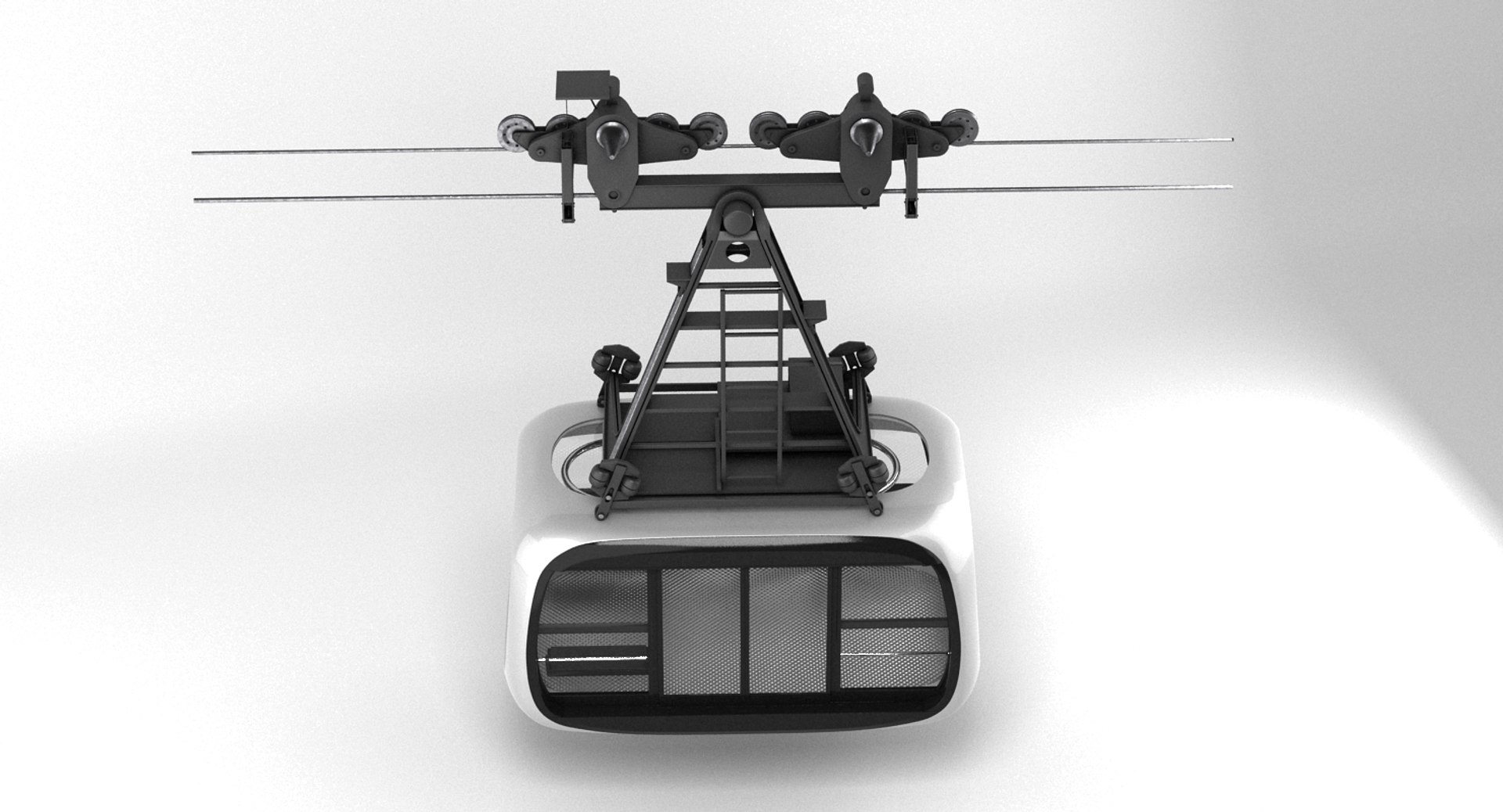Cableway Cable Way 3D Model - TurboSquid 1266490