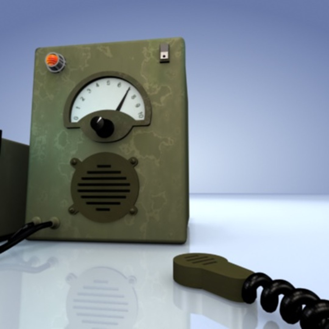 3d Military Communication Devices Model