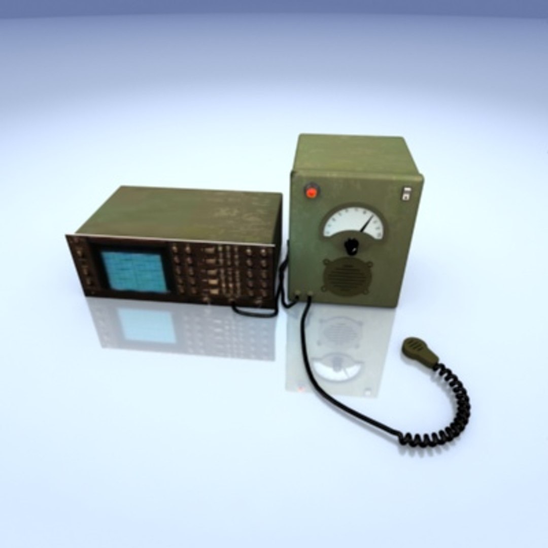 3d Military Communication Devices Model