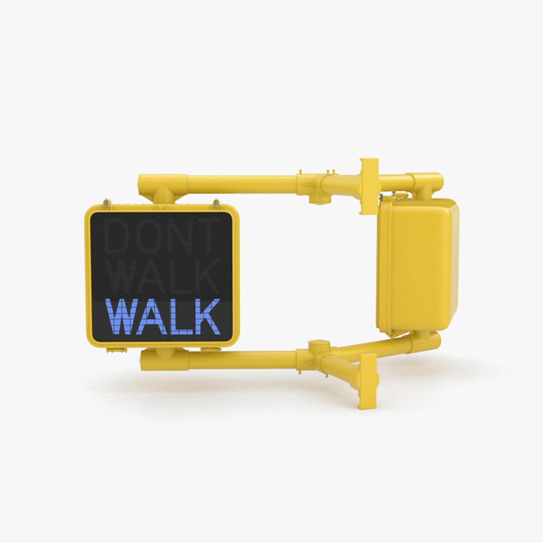 Walk - Dont Walk Pedestrian Signal Model - TurboSquid 1800816