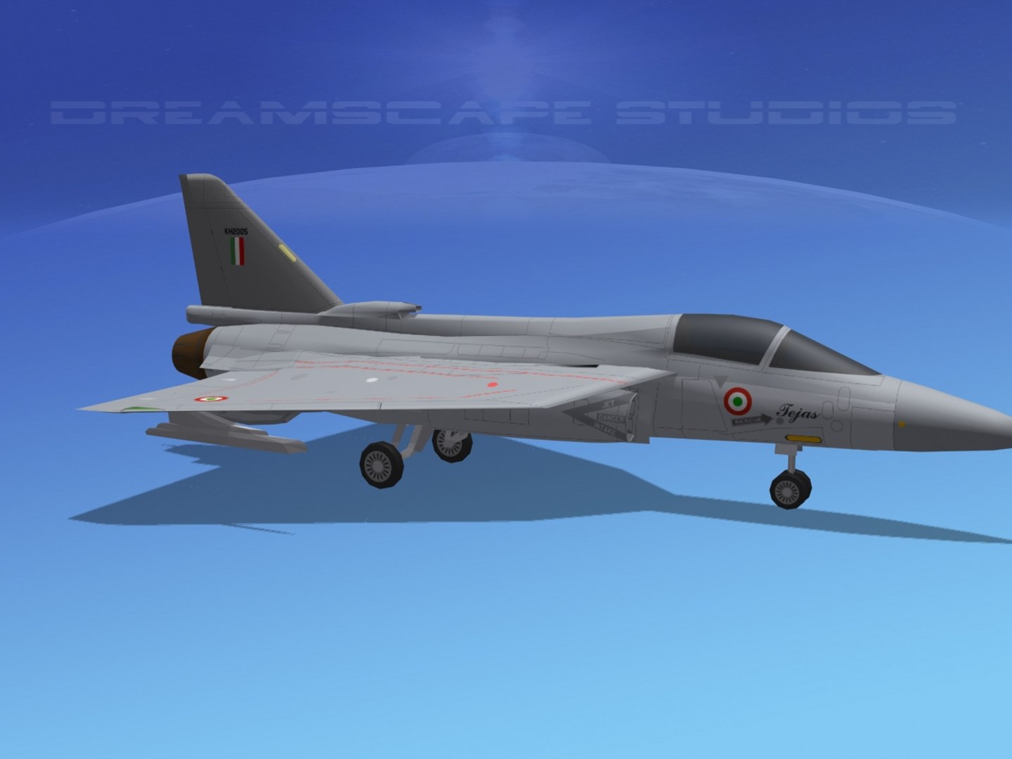 Tejas Hal Fighter 3d Model
