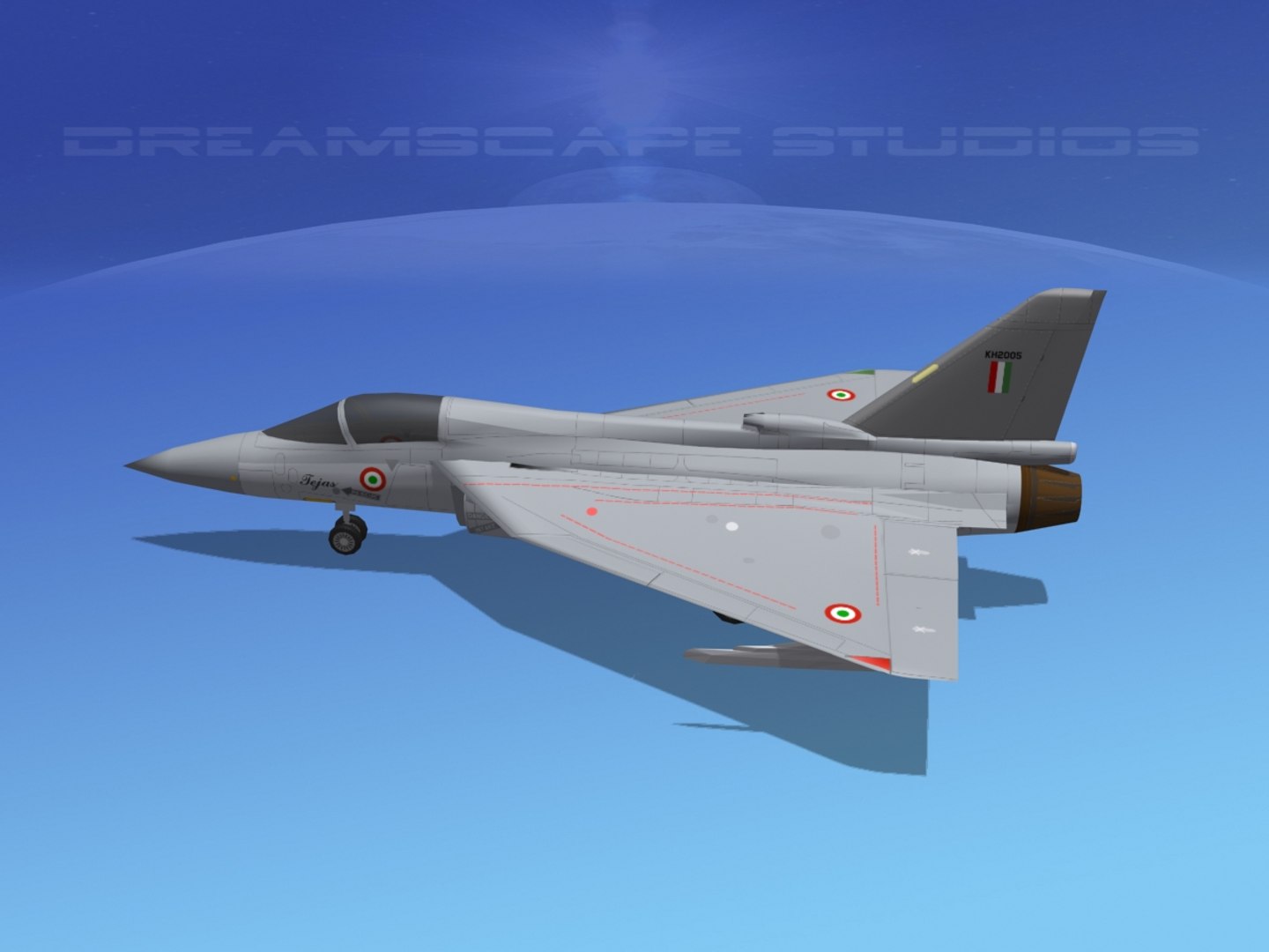 Tejas Hal Fighter 3d Model