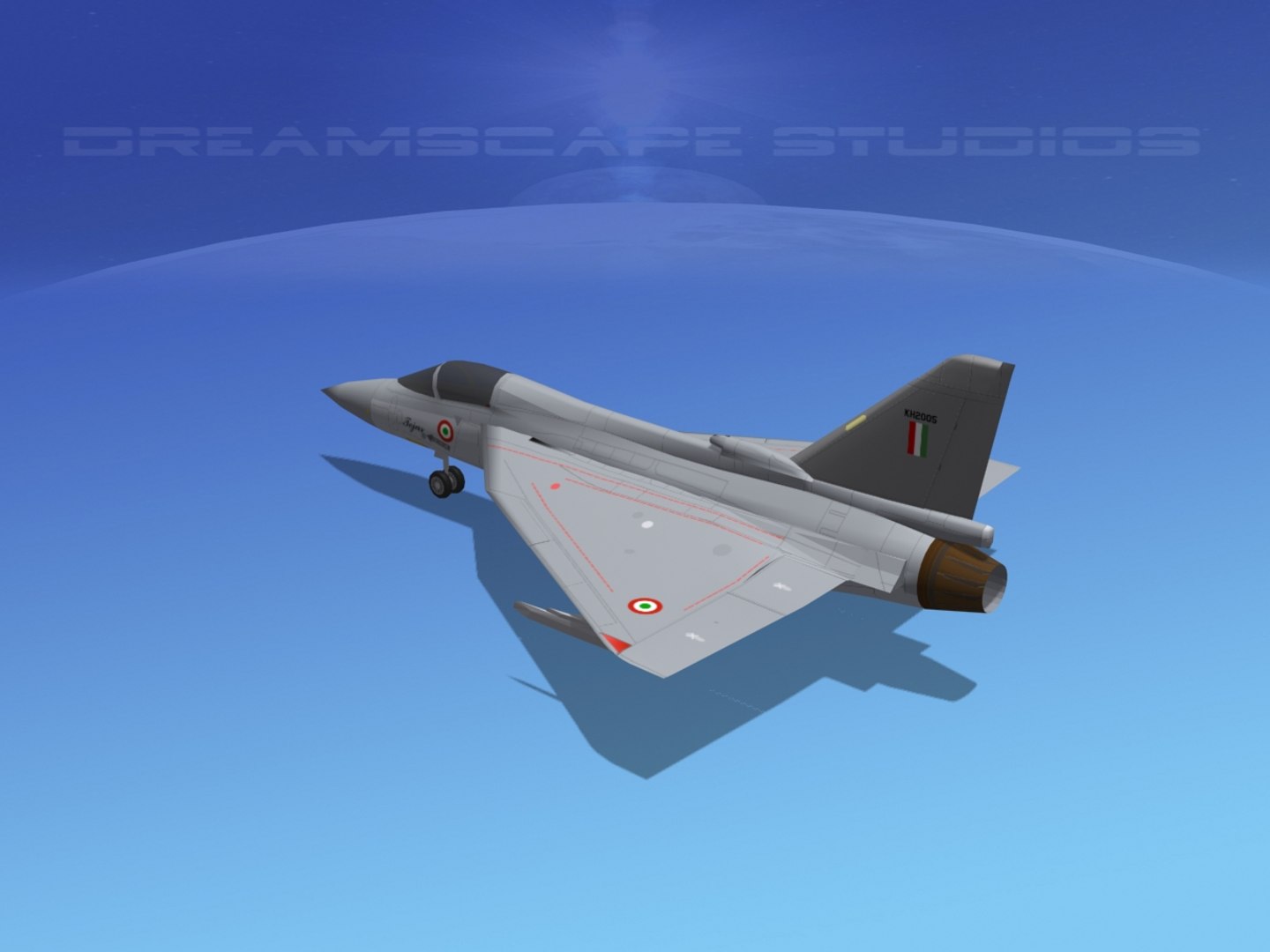 Tejas Hal Fighter 3d Model