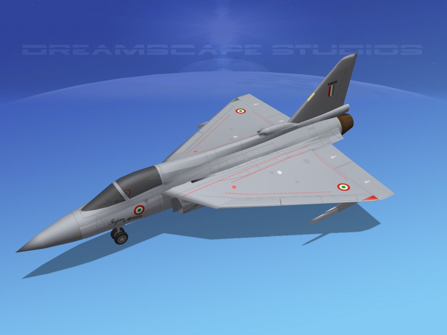 Tejas Hal Fighter 3d Model