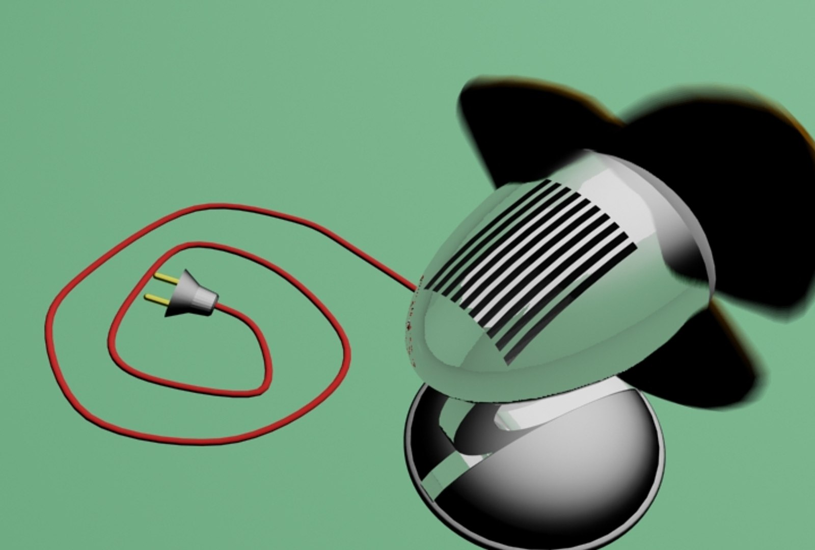 3d Model Fan Animation