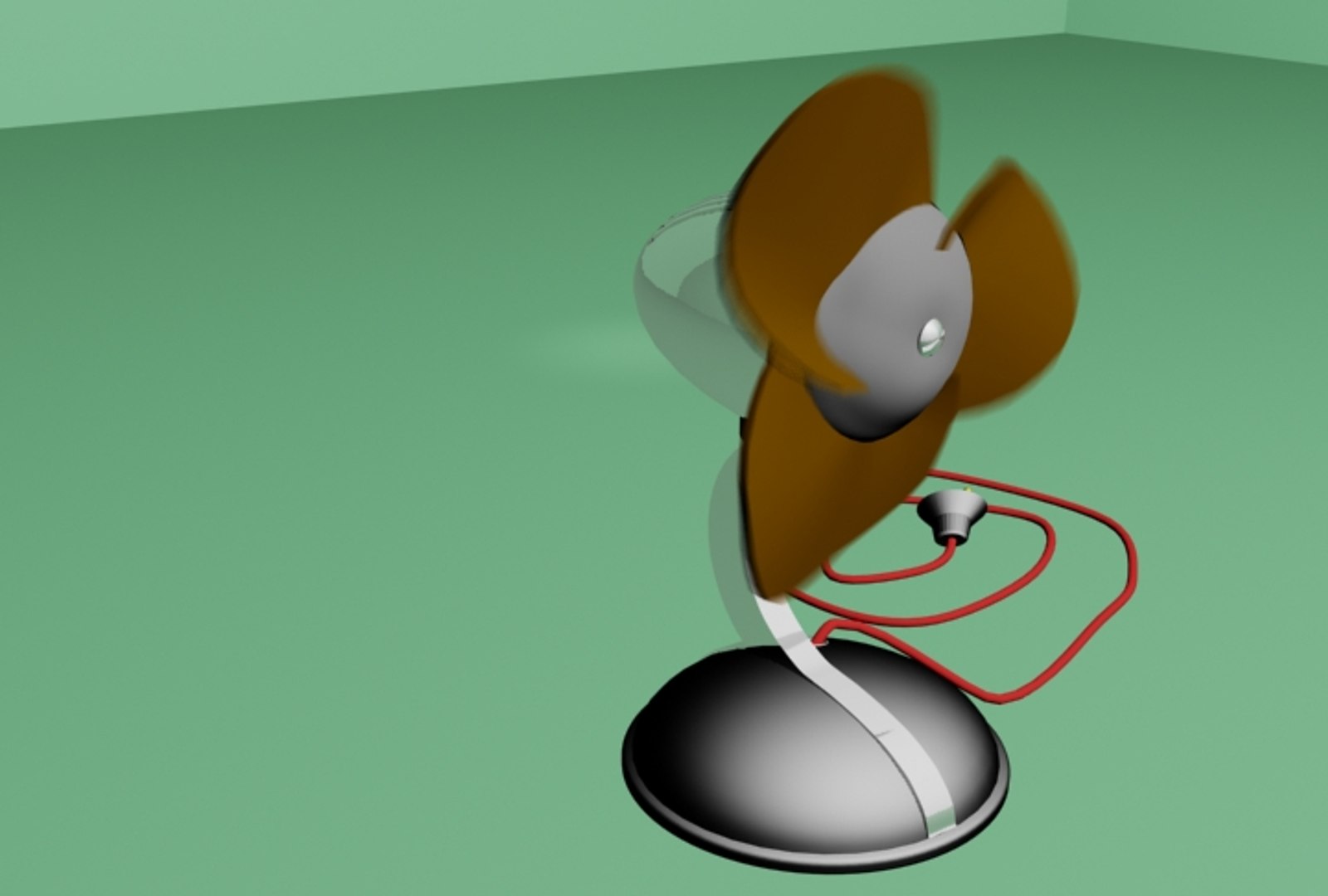 3d Model Fan Animation