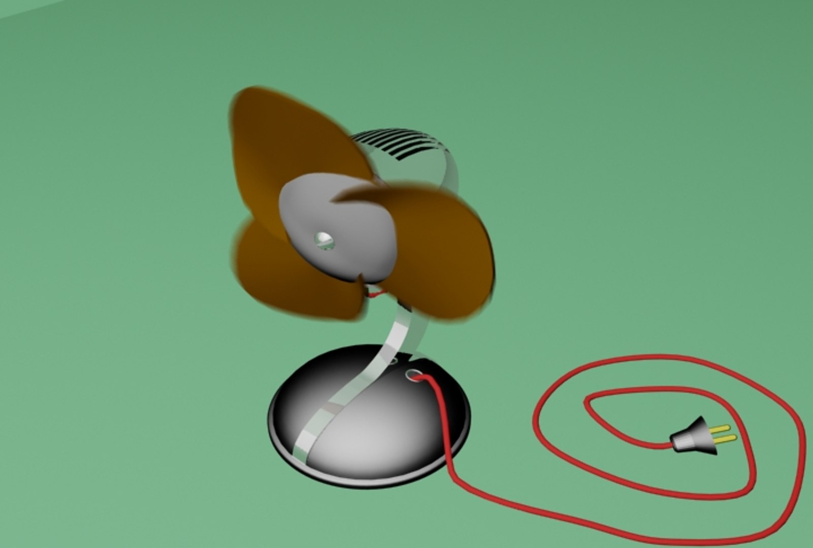 3d Model Fan Animation