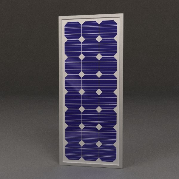 3d model solar panels
