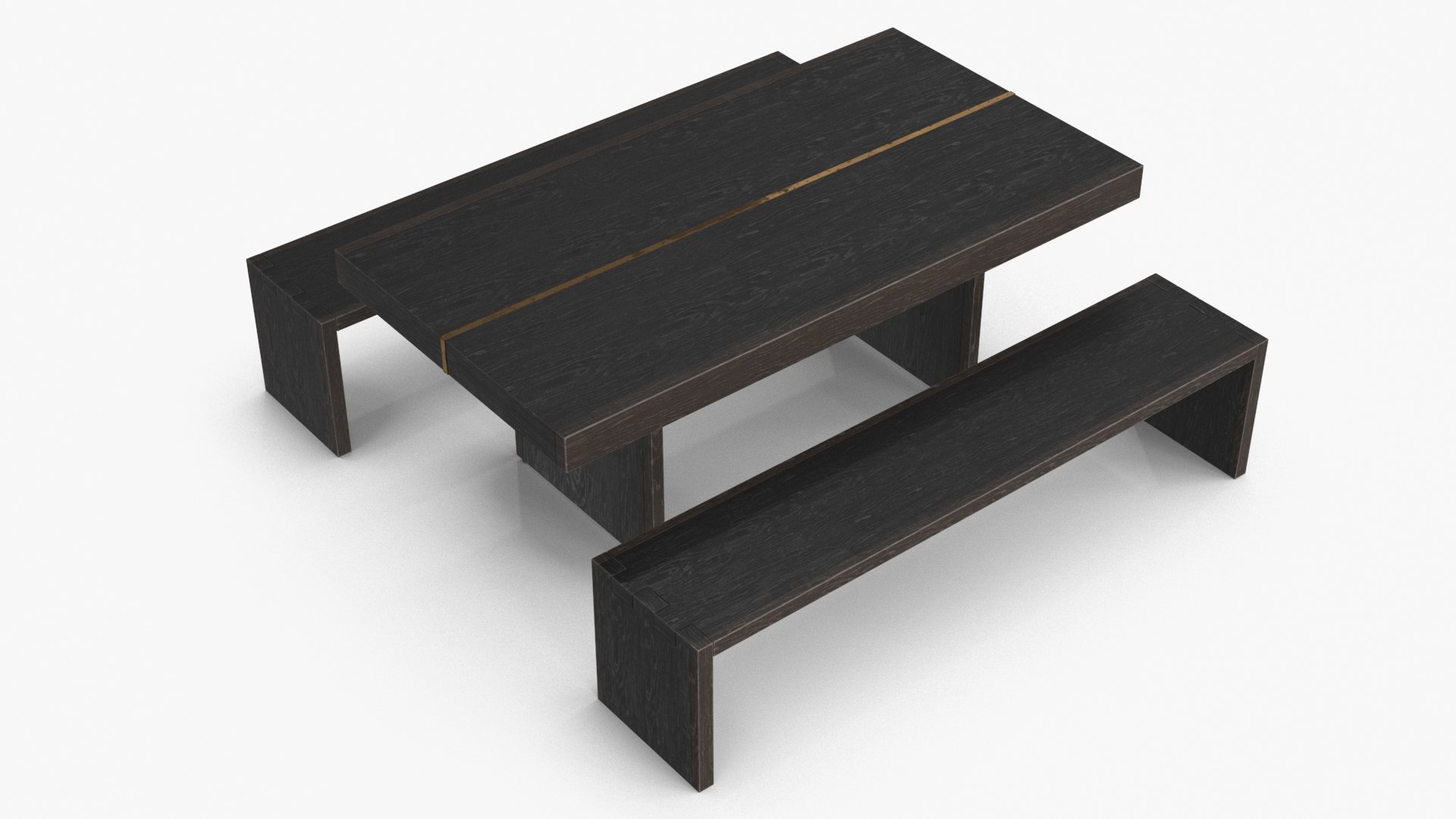 Mihaela Dining Bench And Table 3D Model - TurboSquid 2293470