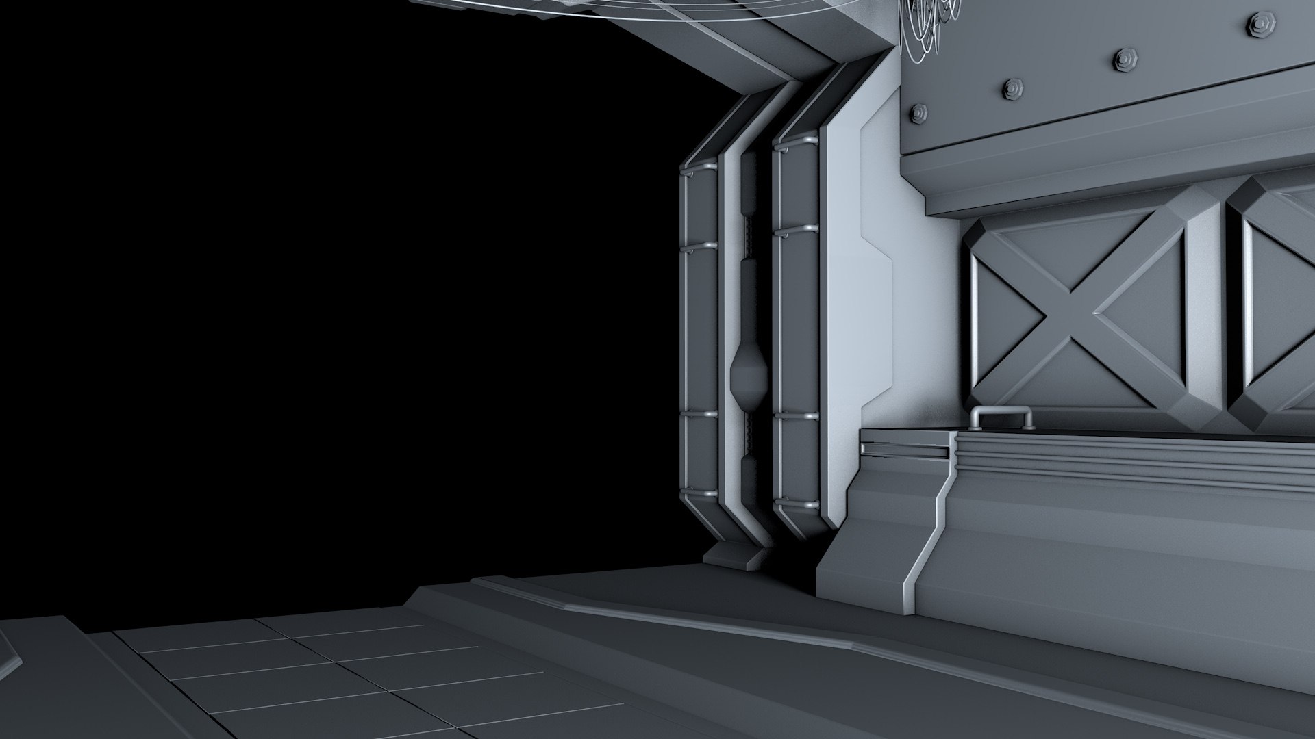 Visuals Modular Futuristic Science Fiction 3D Model - TurboSquid 1708195