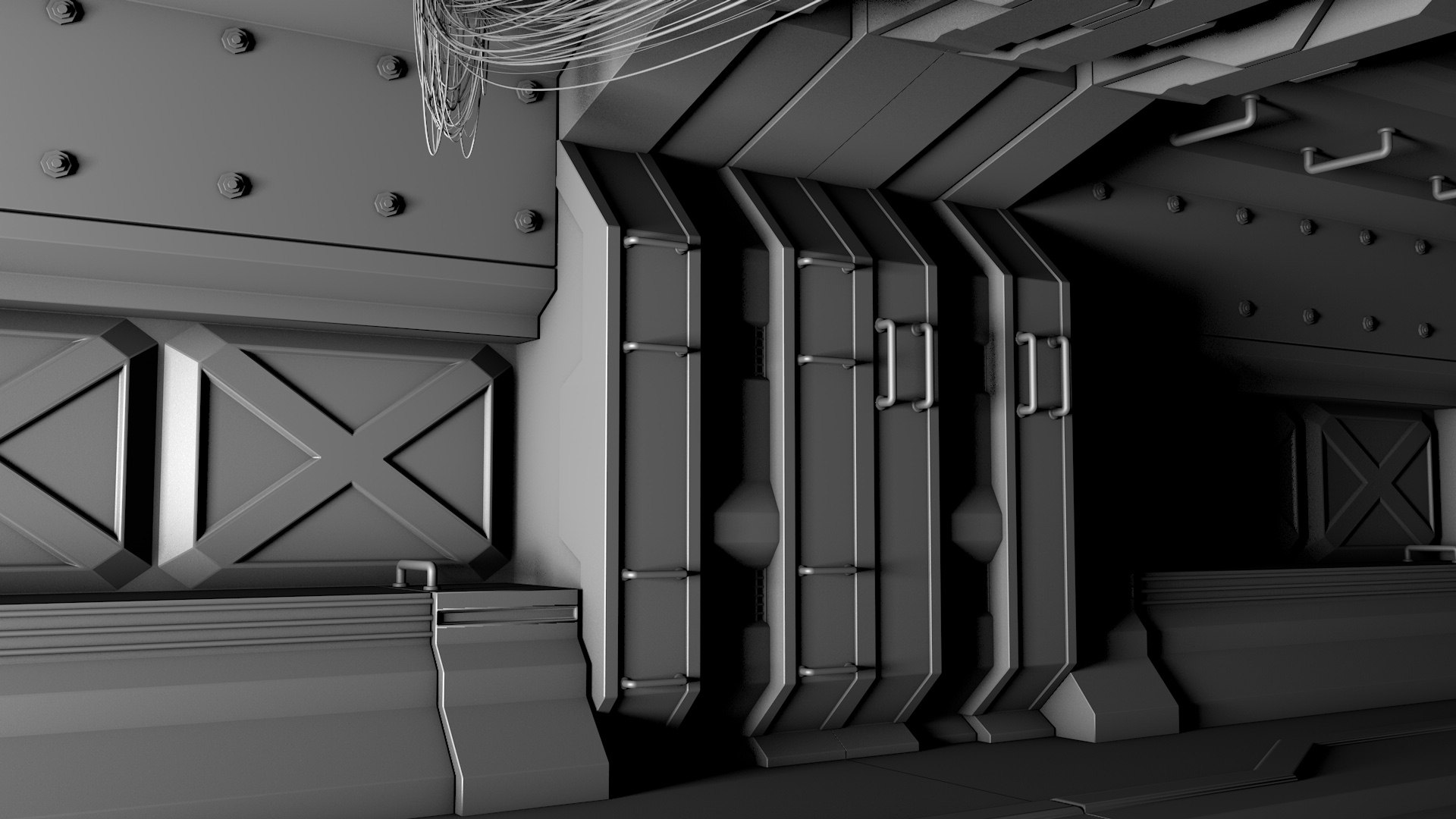 Visuals Modular Futuristic Science Fiction 3D Model - TurboSquid 1708195