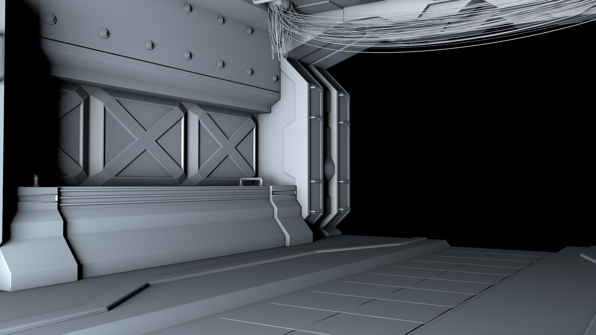 Visuals Modular Futuristic Science Fiction 3D Model - TurboSquid 1708195