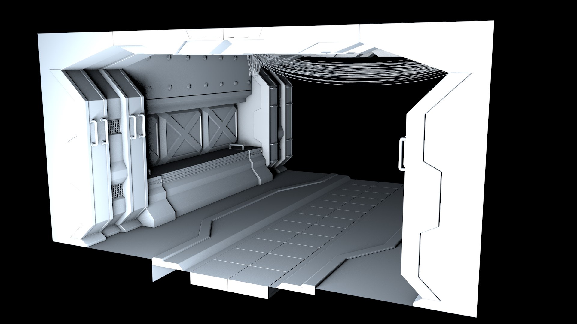 Visuals Modular Futuristic Science Fiction 3D Model - TurboSquid 1708195