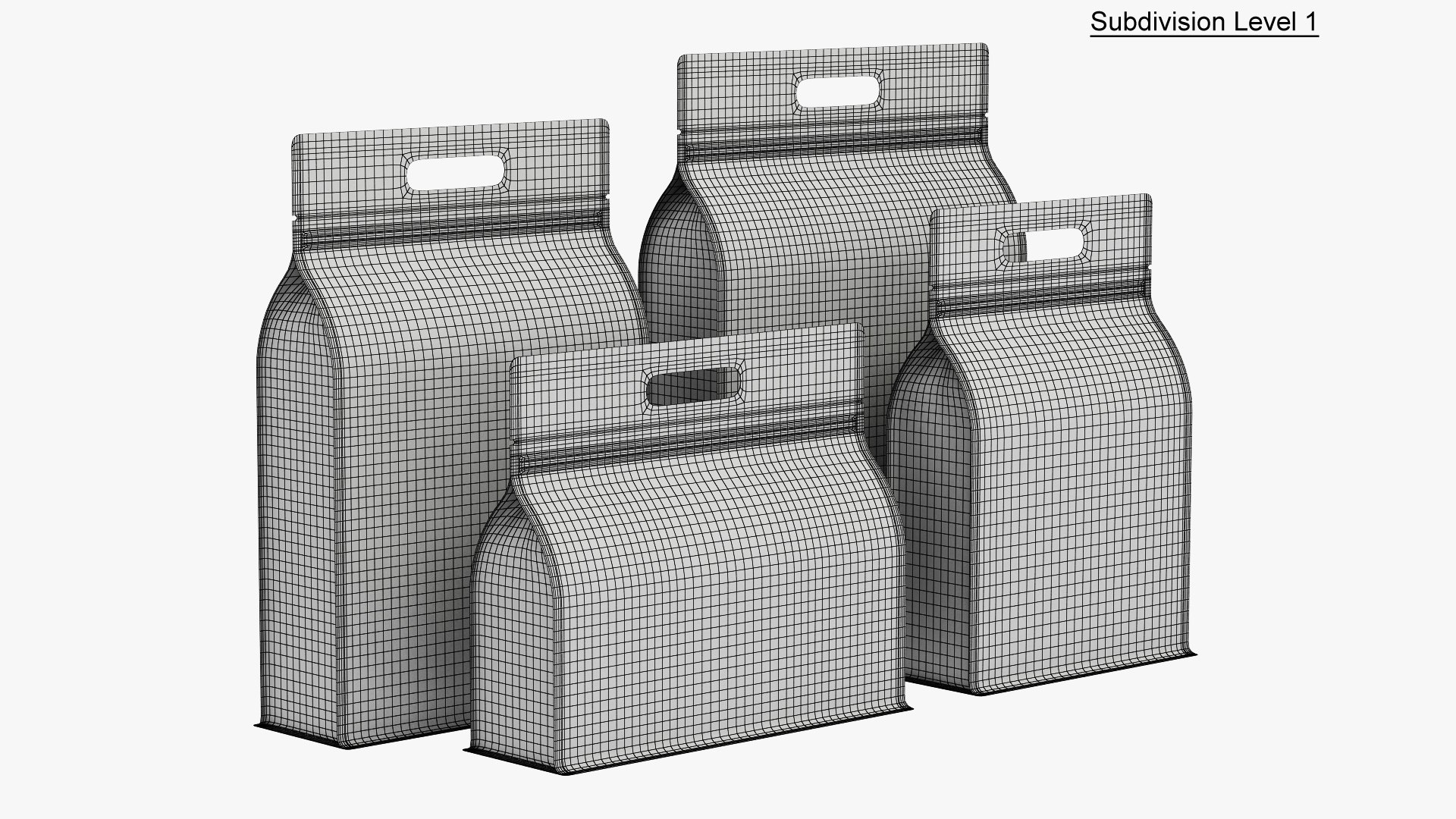 3D Paper Packaging Set 06 model - TurboSquid 1858566