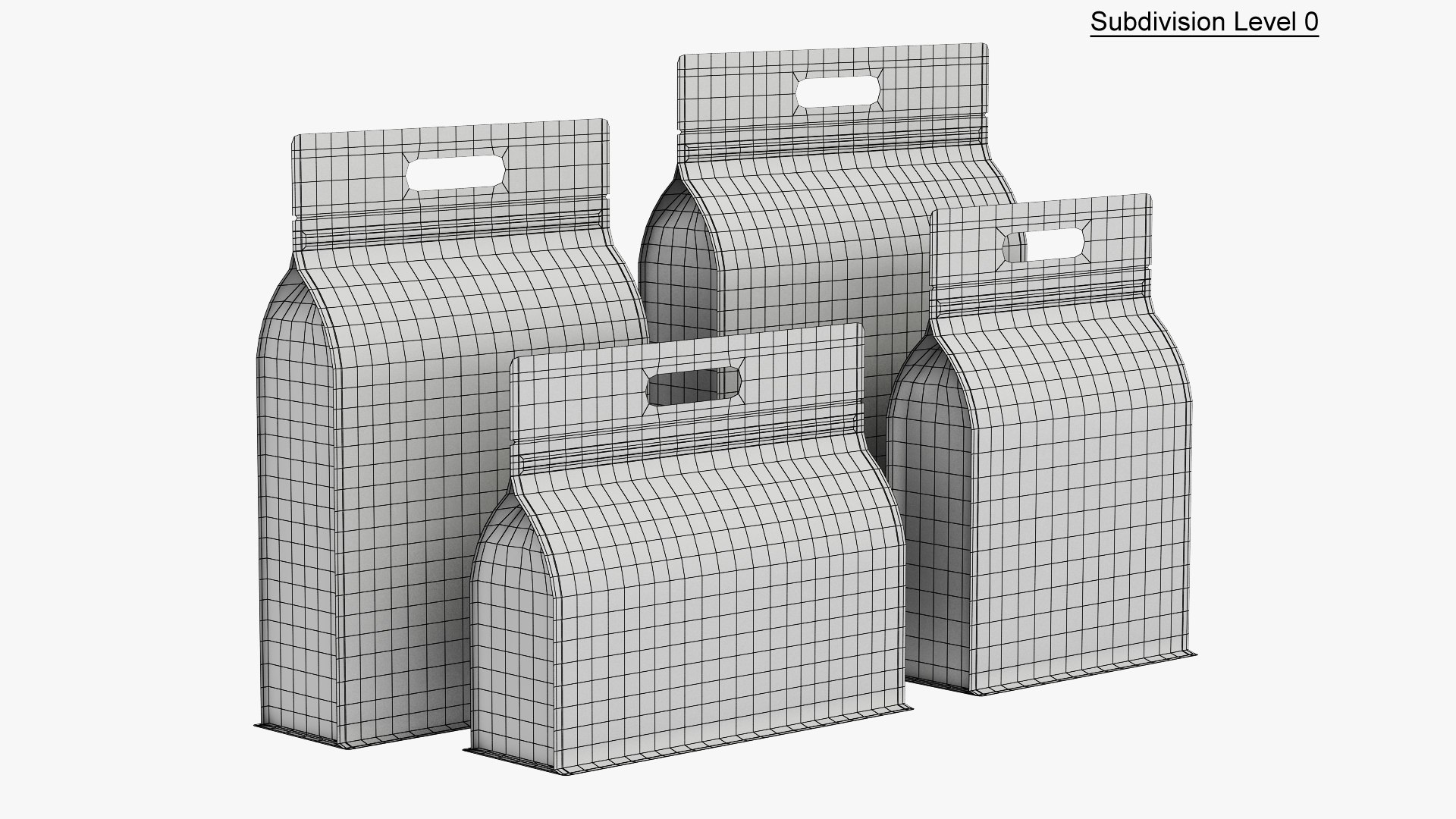 3D Paper Packaging Set 06 model - TurboSquid 1858566