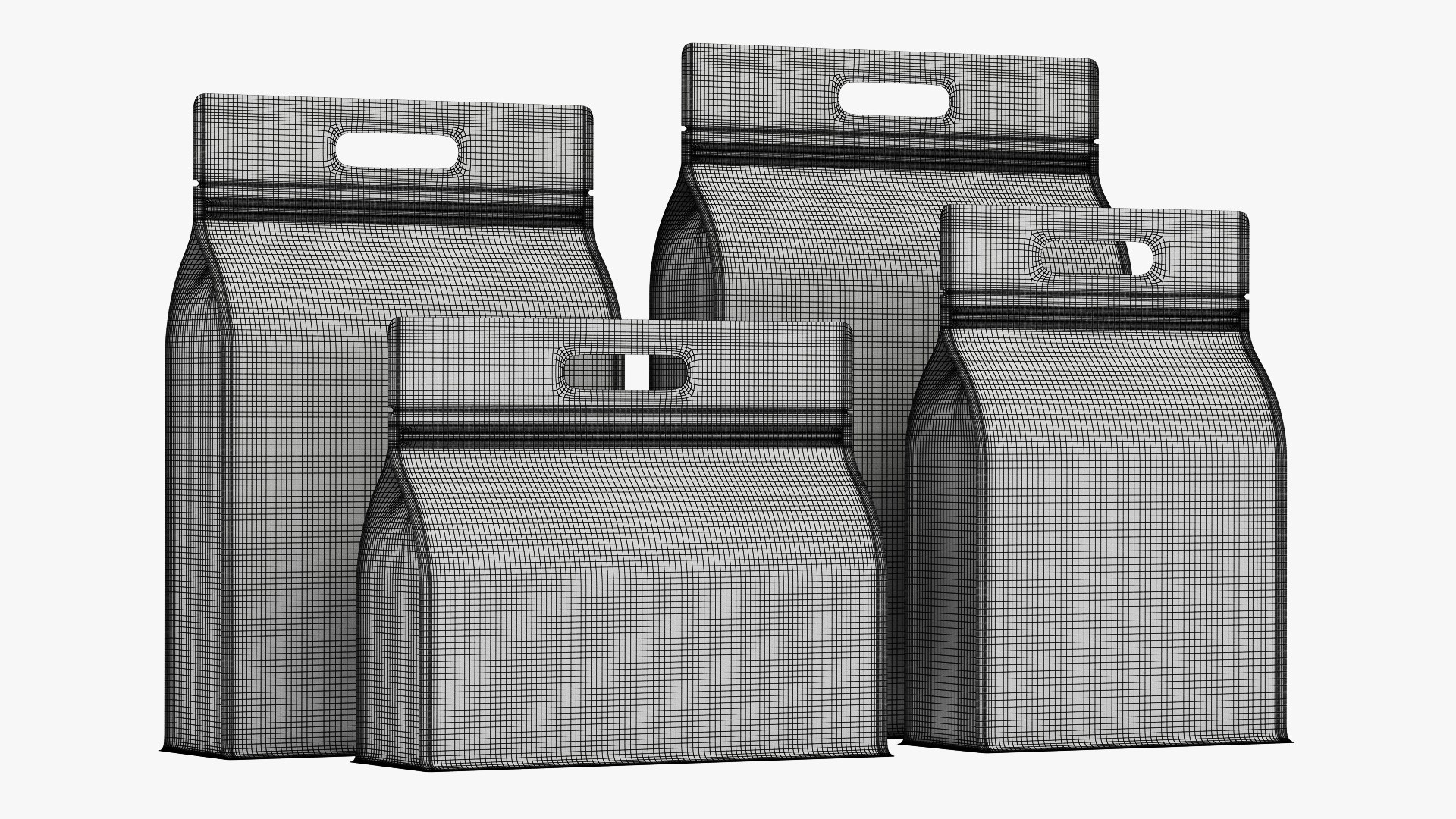 3D Paper Packaging Set 06 model - TurboSquid 1858566