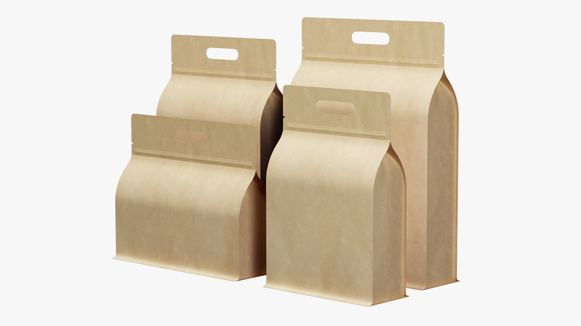 3D Paper Packaging Set 06 model - TurboSquid 1858566