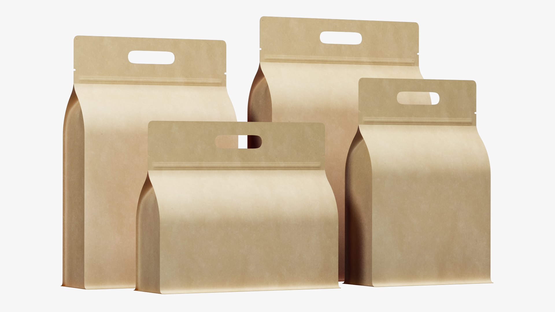 3D Paper Packaging Set 06 model - TurboSquid 1858566