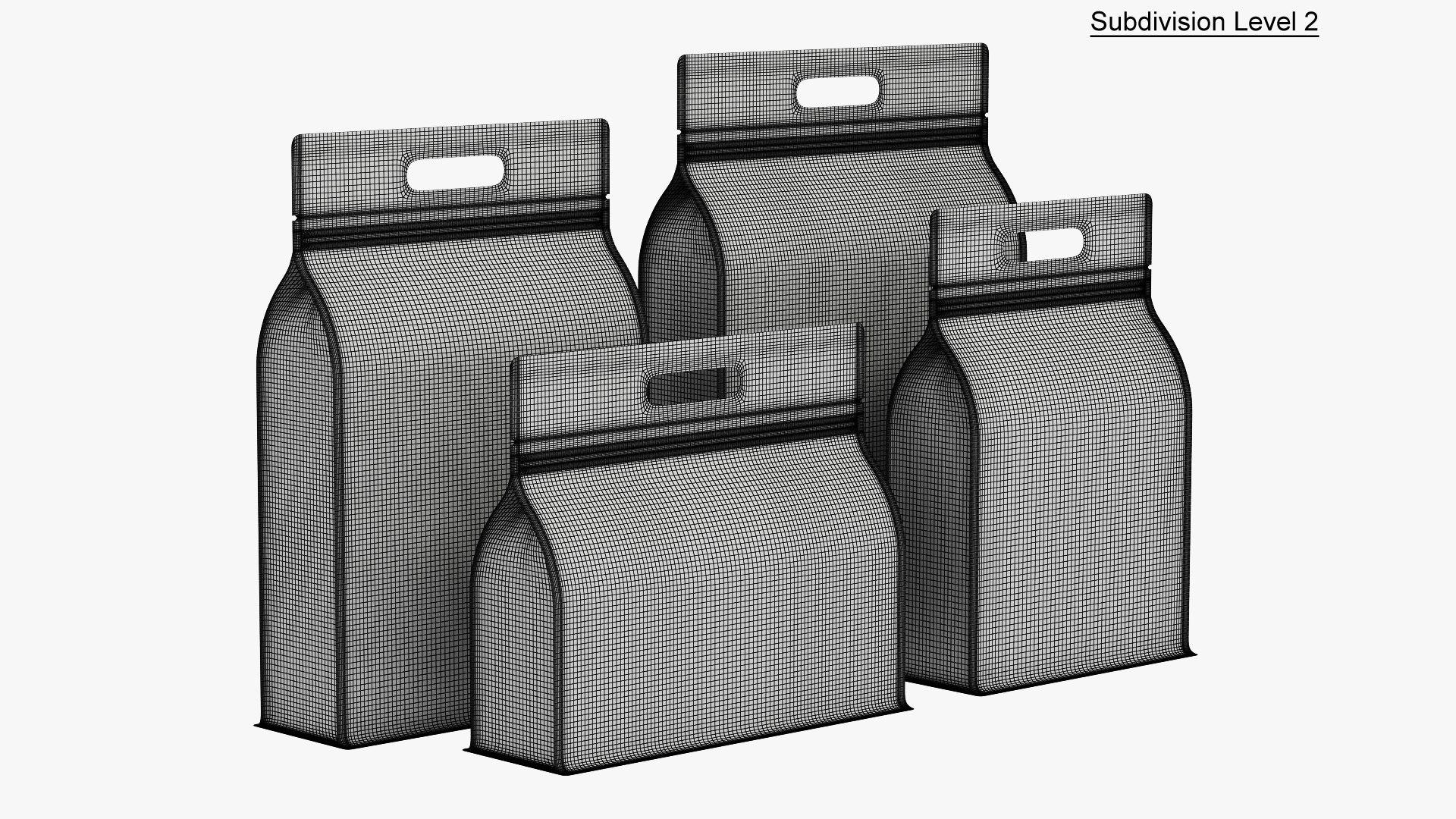 3D Paper Packaging Set 06 model - TurboSquid 1858566