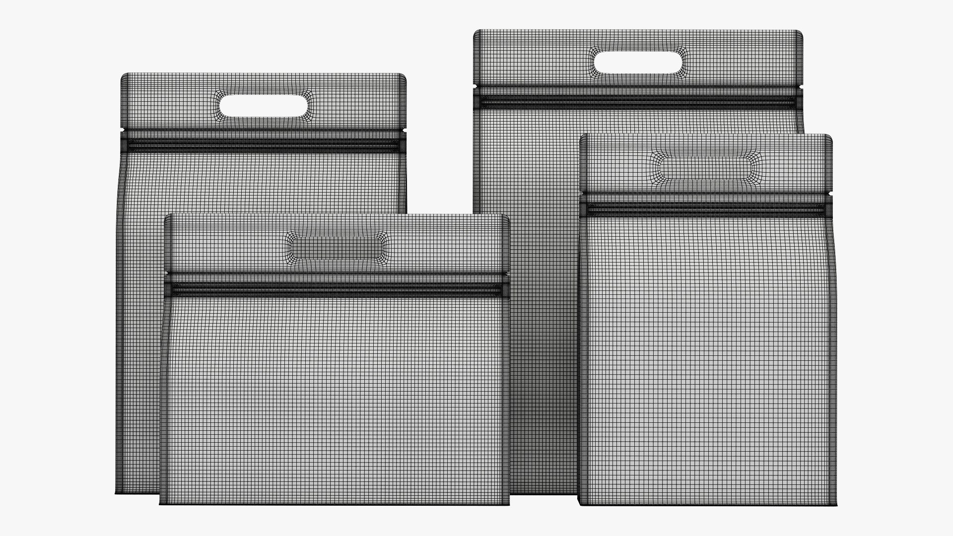 3D Paper Packaging Set 06 model - TurboSquid 1858566