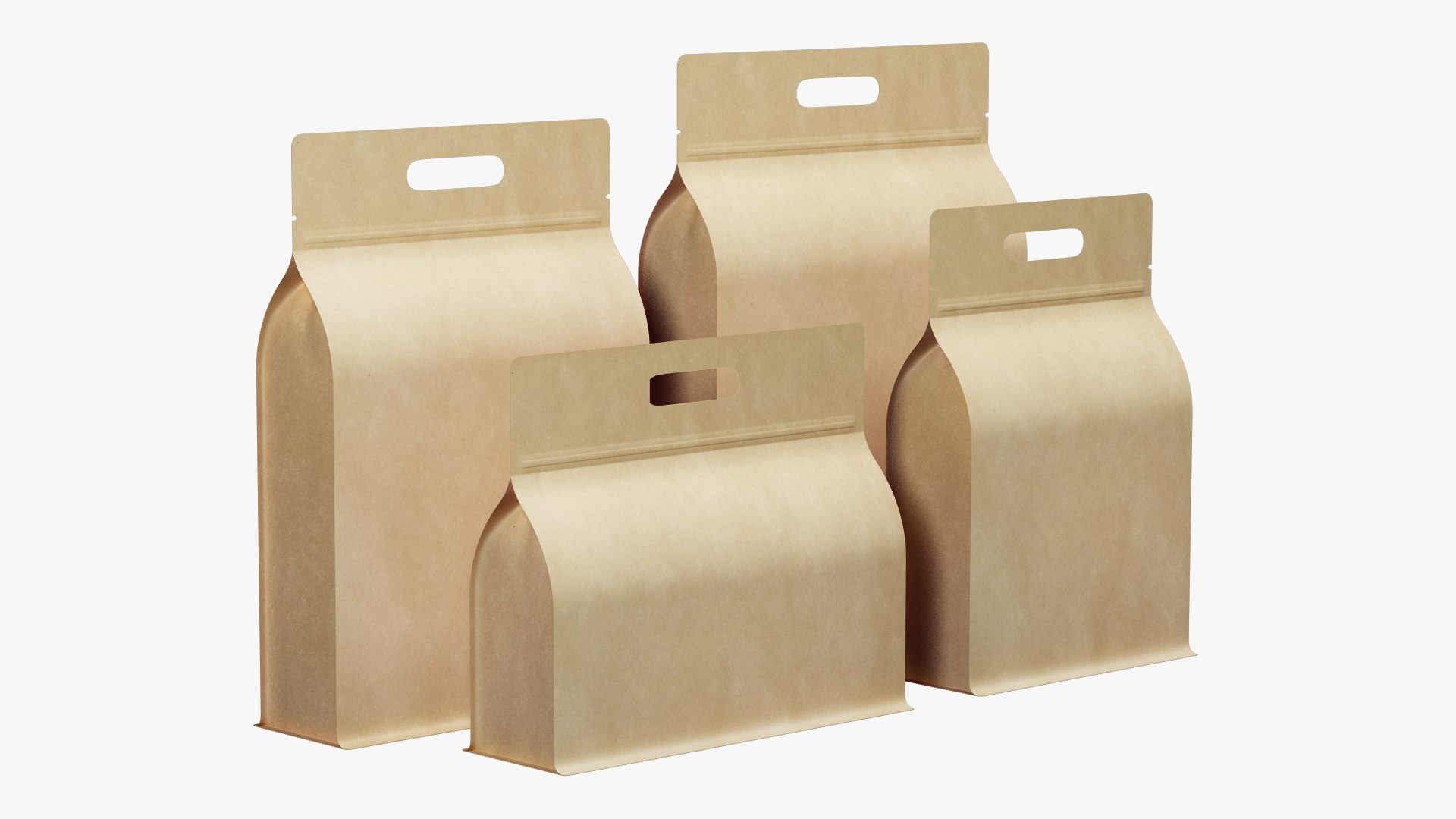 3D Paper Packaging Set 06 model - TurboSquid 1858566