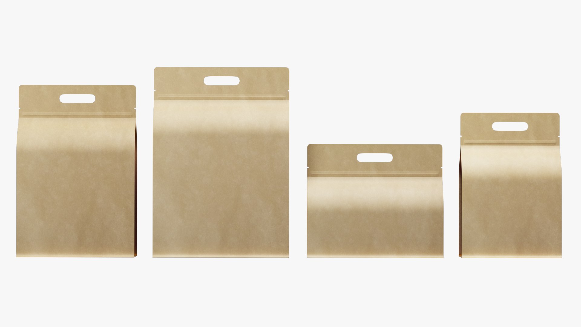 3D Paper Packaging Set 06 model - TurboSquid 1858566