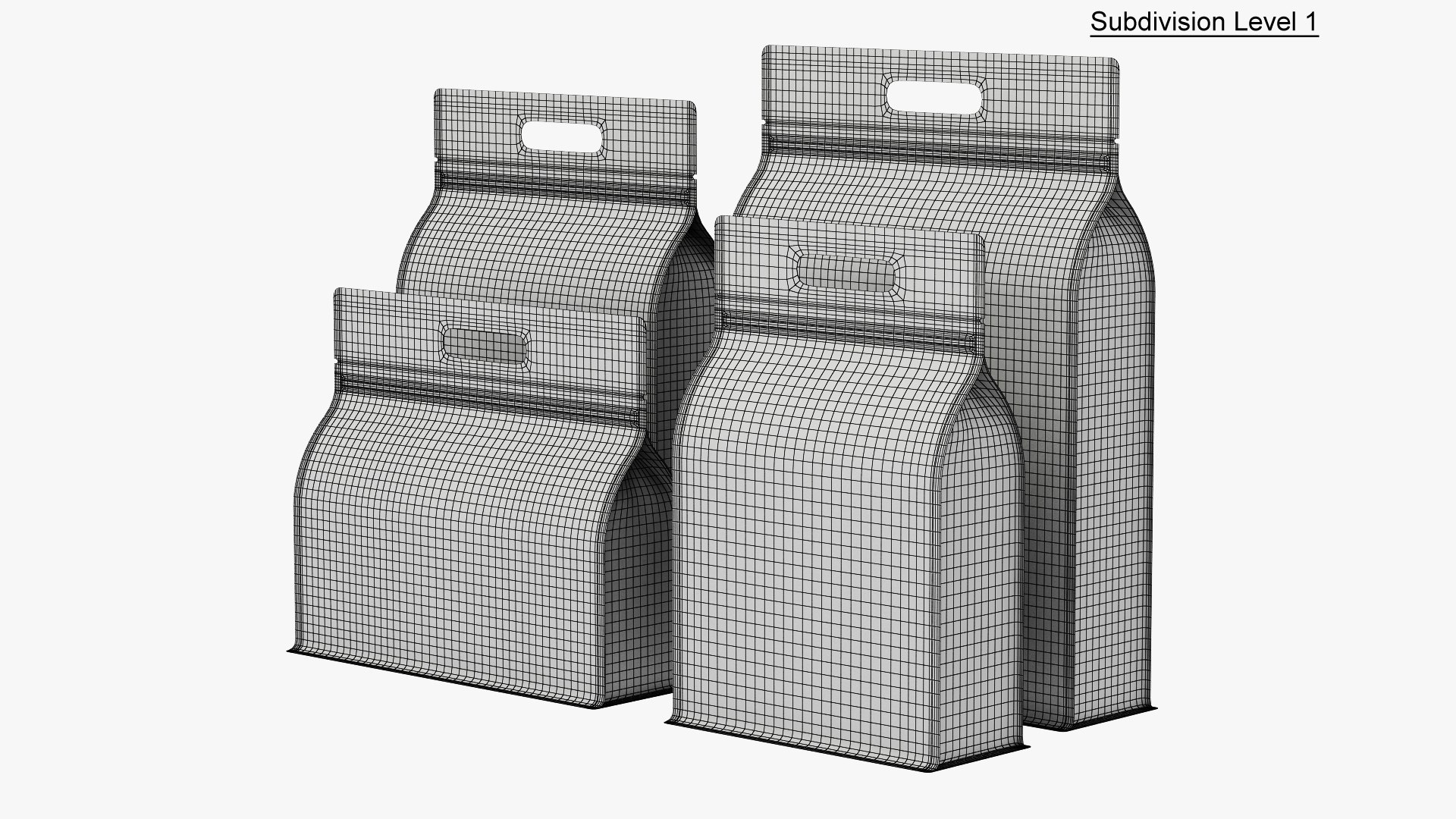 3D Paper Packaging Set 06 model - TurboSquid 1858566