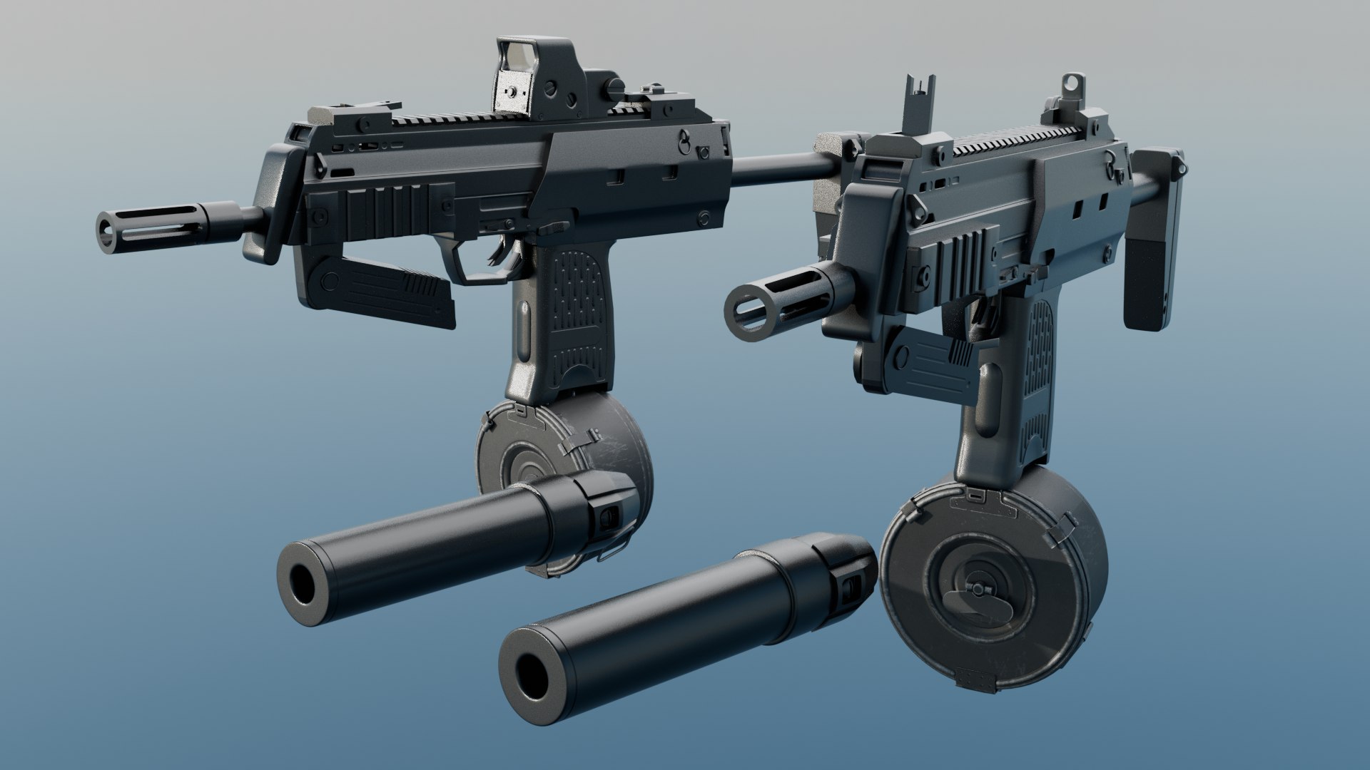 MP7 ASSULT GUN 3D Model - TurboSquid 2376591