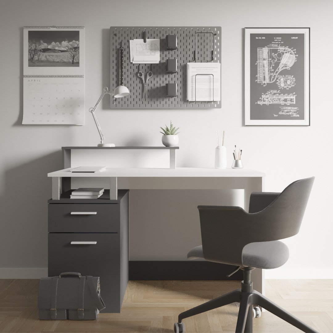 3D model Desk Workplace - TurboSquid 1924430