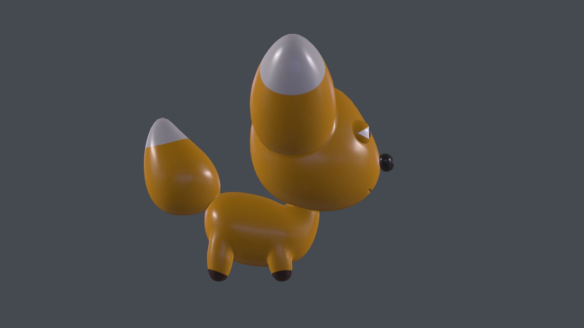 3D Fox Cartoon Model Model - TurboSquid 1874434
