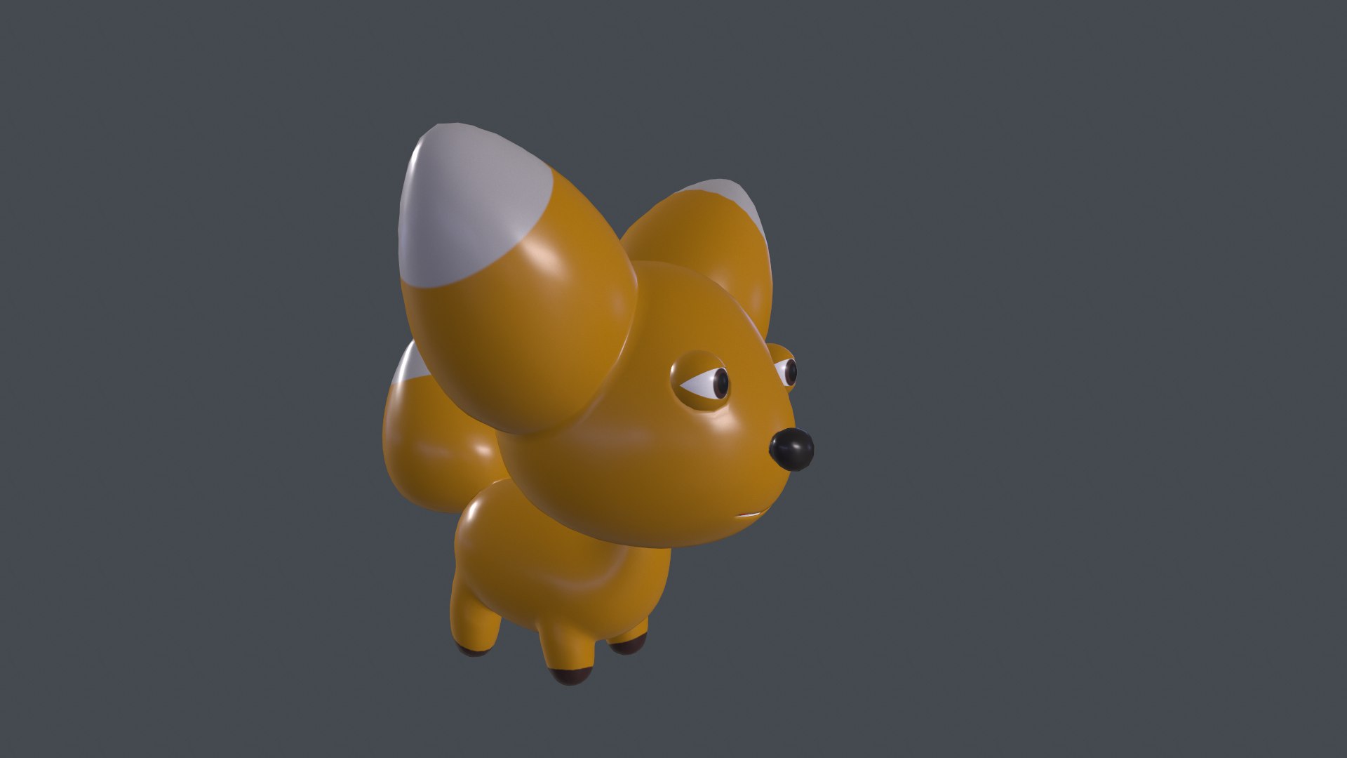 3D Fox Cartoon Model Model - TurboSquid 1874434