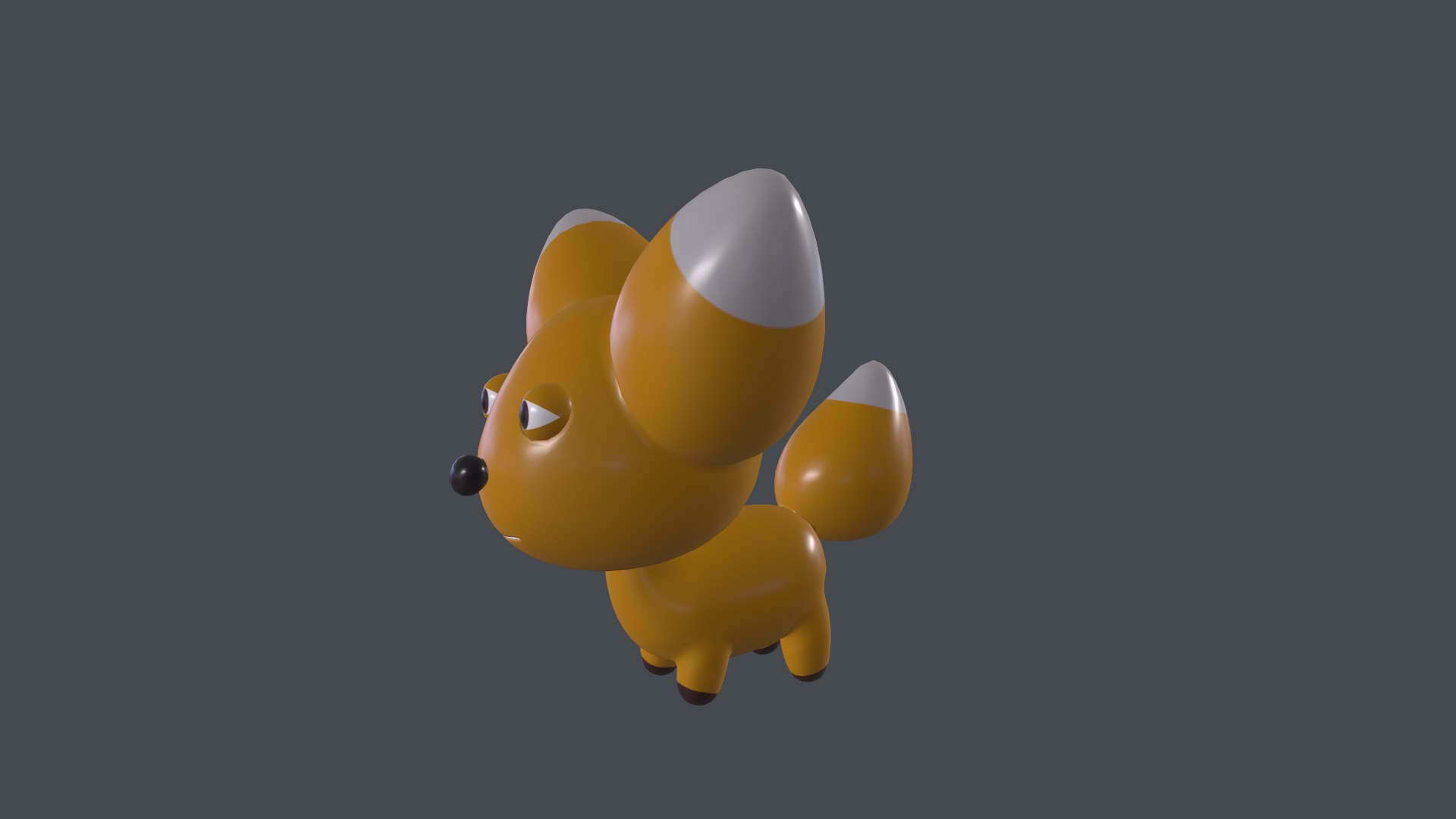 3D Fox Cartoon Model Model - TurboSquid 1874434