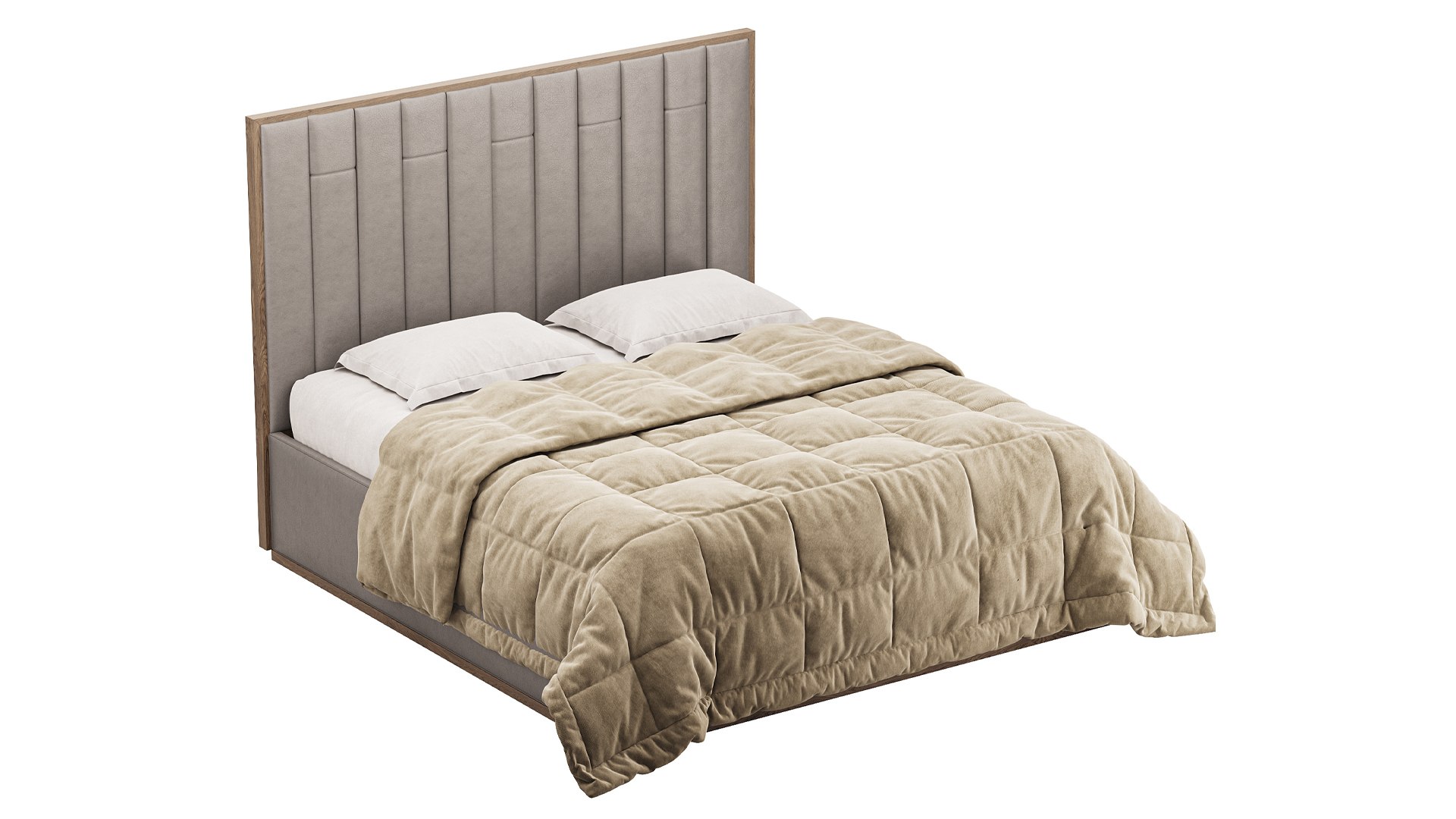 3D Nemu King Bed - TurboSquid 2422720