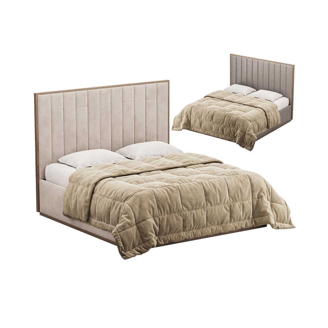 3D Nemu King Bed - TurboSquid 2422720