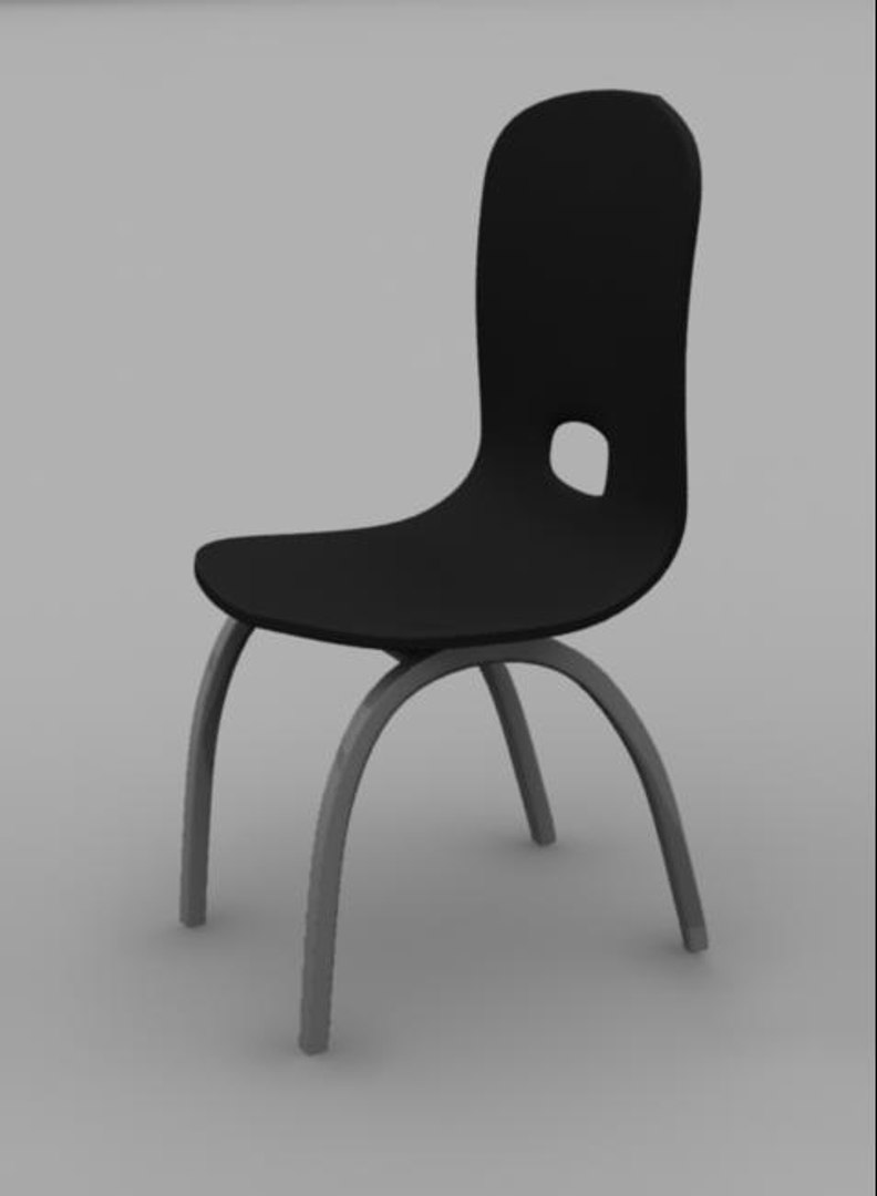 Black Chair 3d Obj