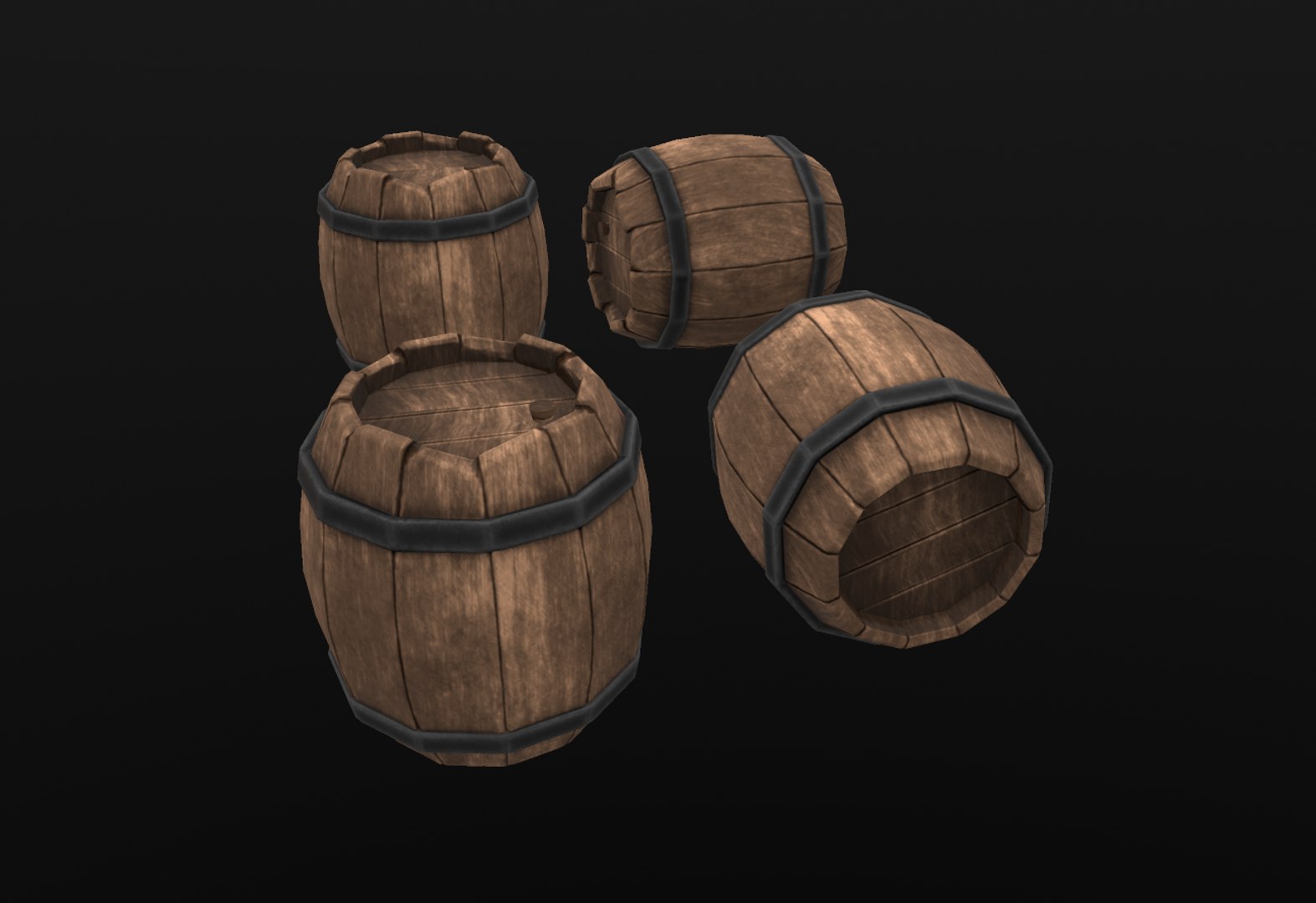 Barrel Stylized 3D Model - TurboSquid 1457722