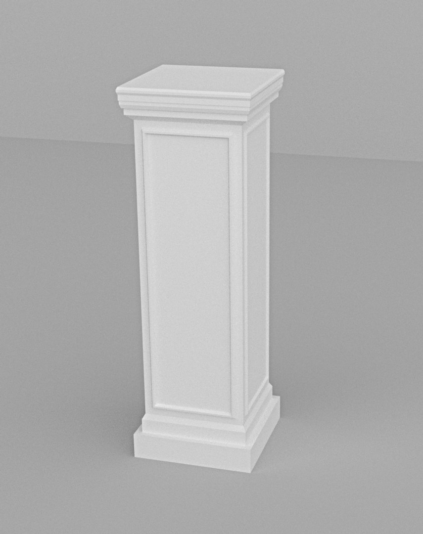 Square Columns 3d Blend