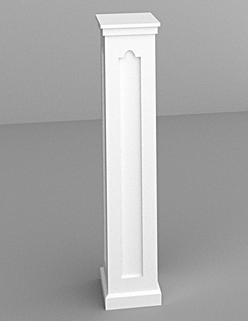 Square Columns 3d Blend