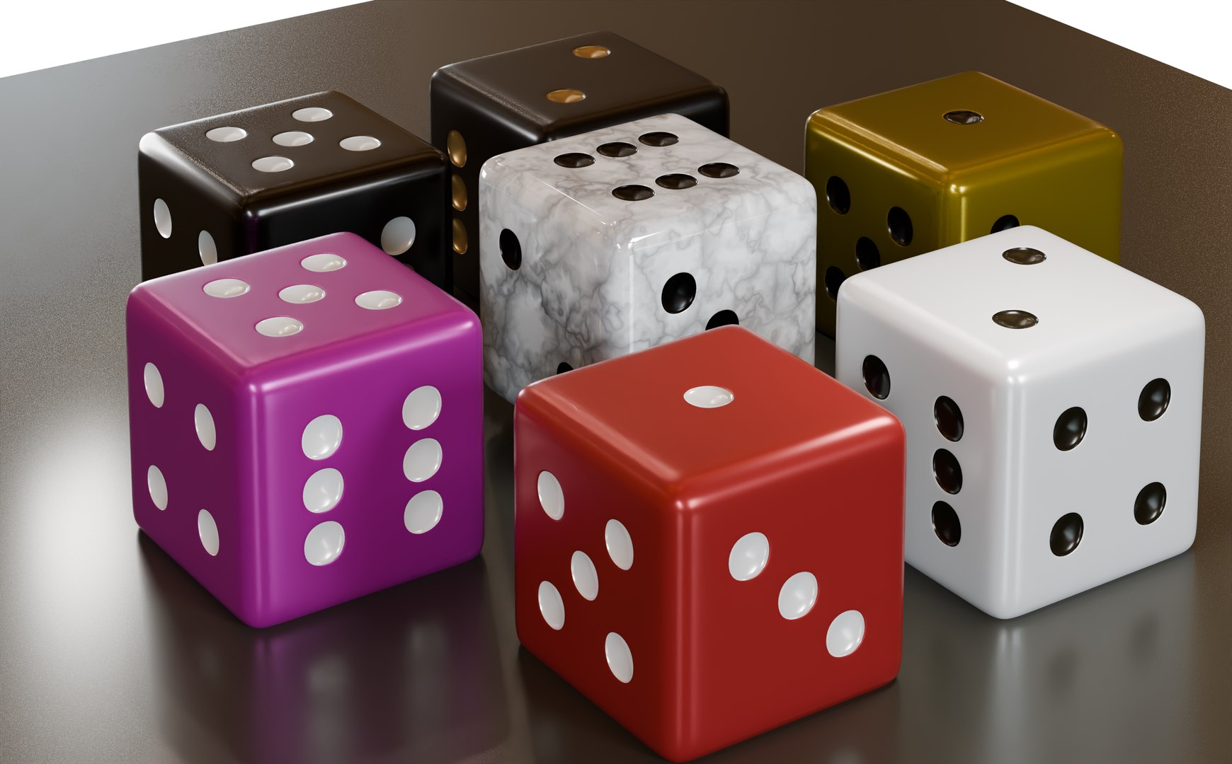 3D Premium 3D Dice Set High Quality Models For Your Projects ...