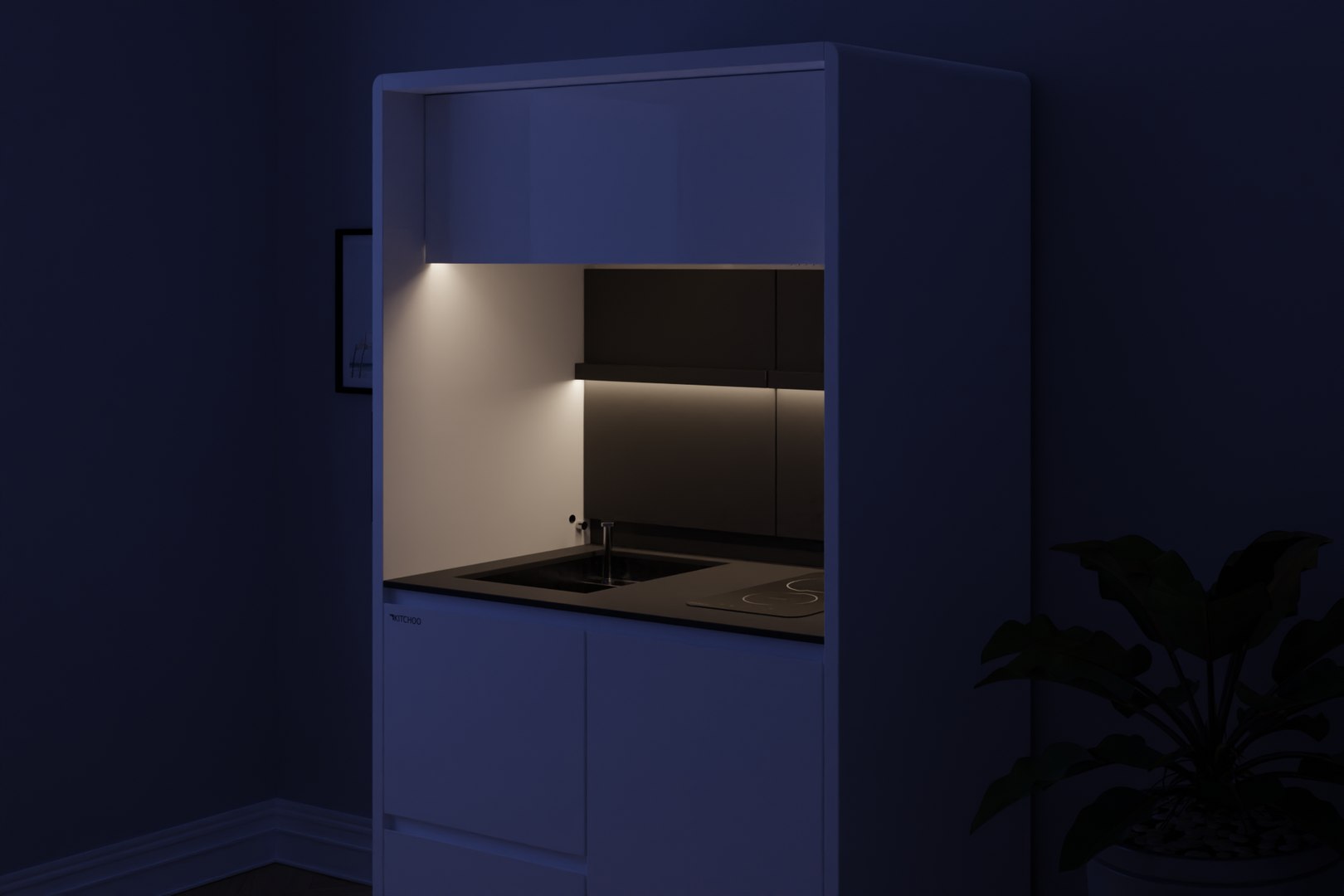 Mini Kitchen - Pocket Kitchen - 3 Configurations Included 3D Model ...