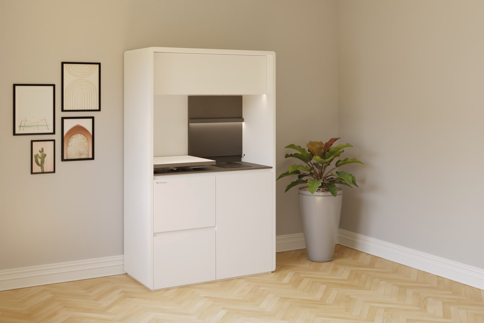 Mini Kitchen - Pocket Kitchen - 3 Configurations Included 3D Model ...