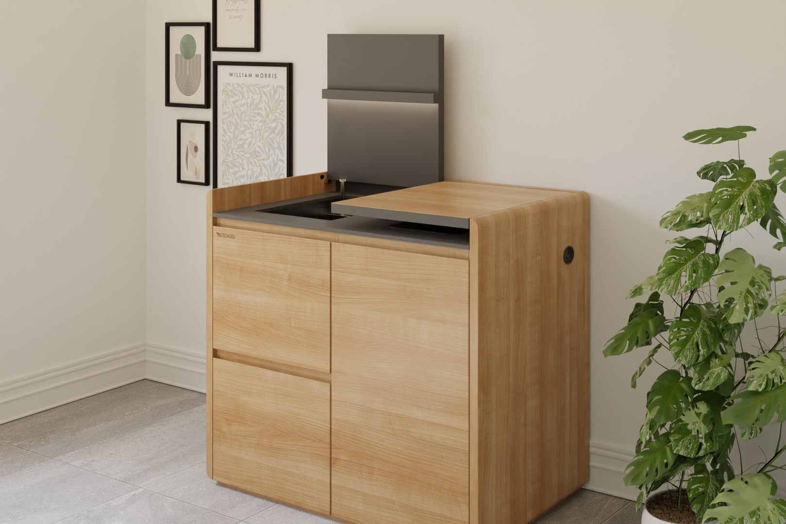 Mini Kitchen - Pocket Kitchen - 3 Configurations Included 3D Model ...