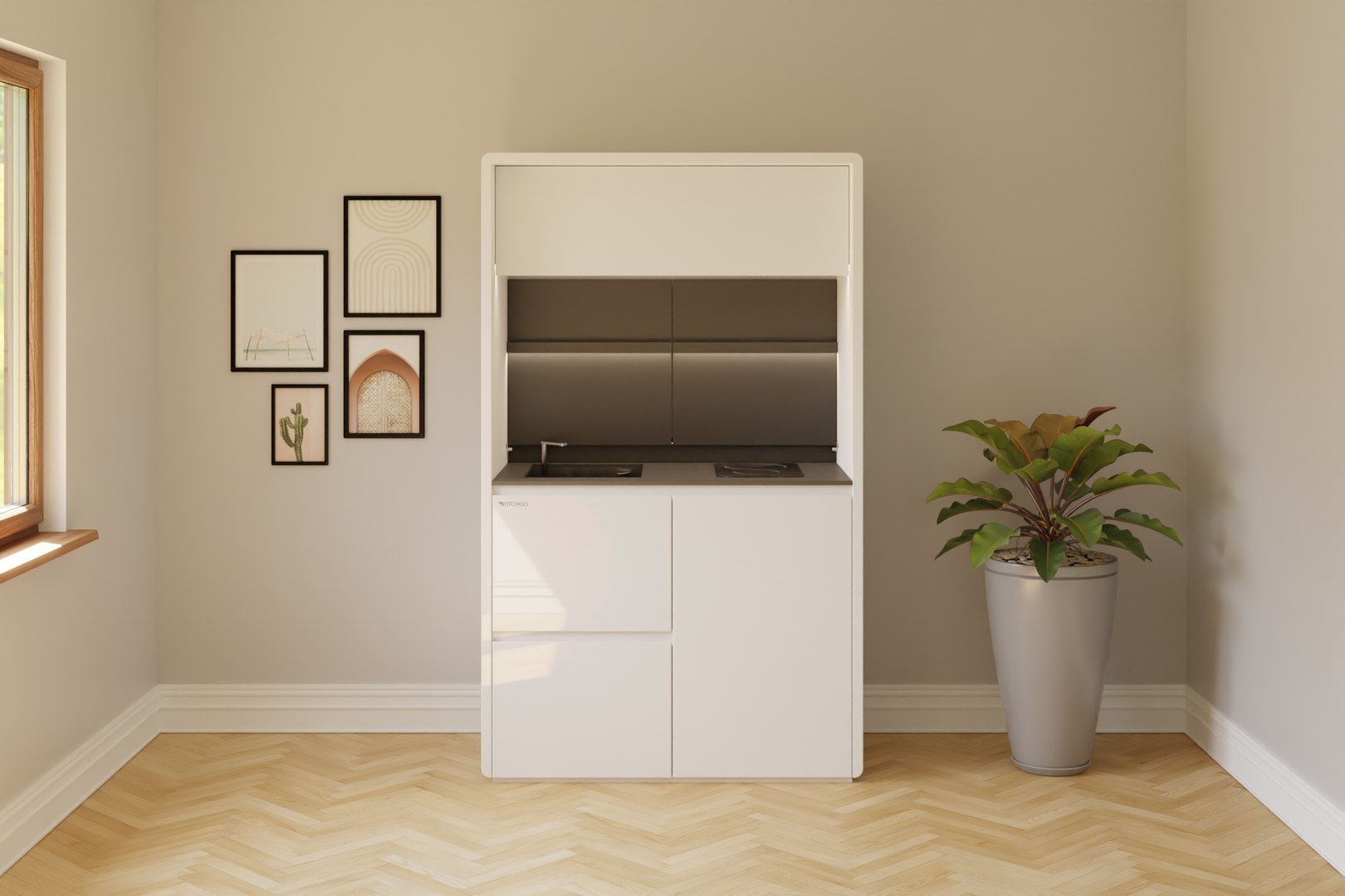 Mini Kitchen - Pocket Kitchen - 3 Configurations Included 3D Model ...