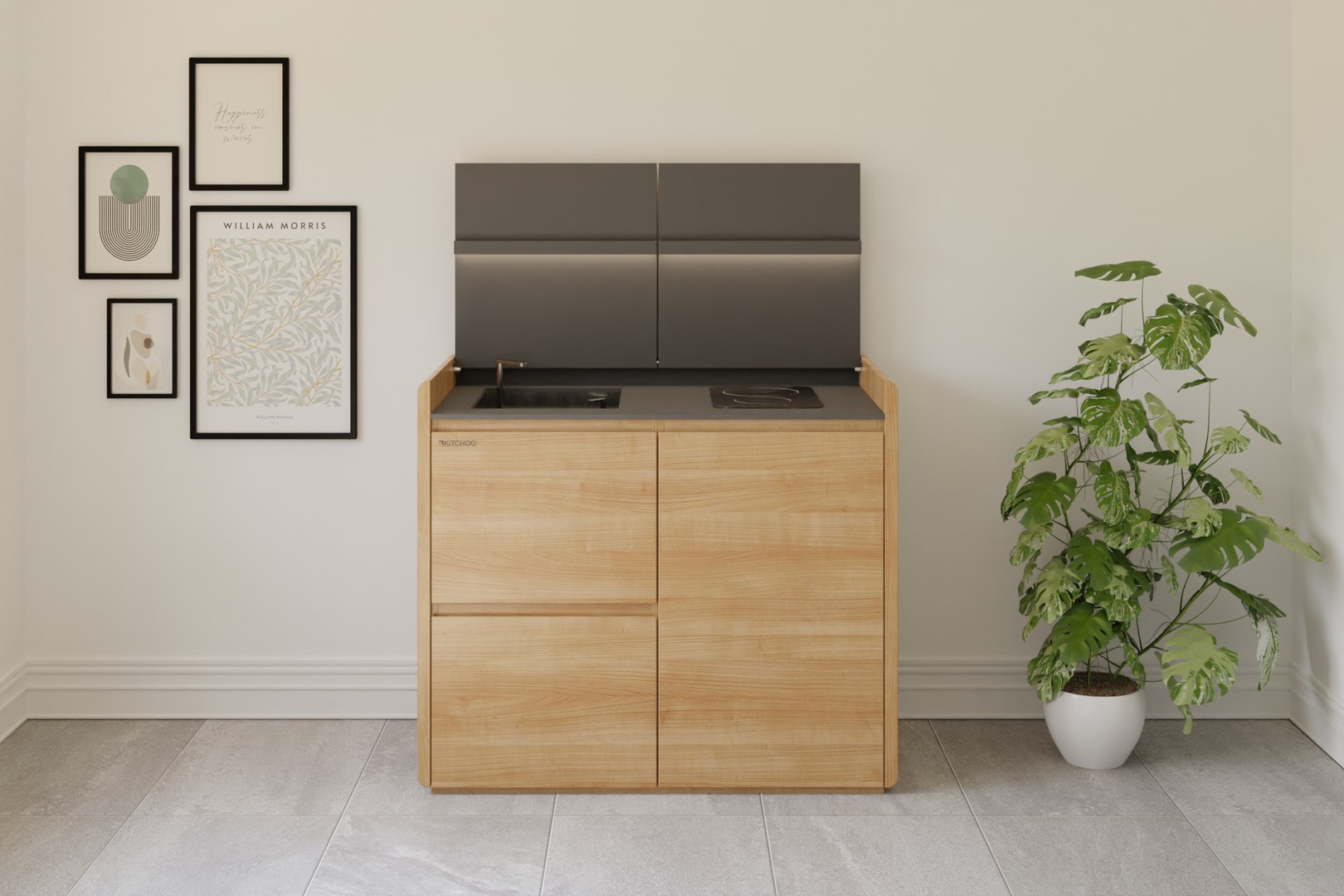 Mini Kitchen - Pocket Kitchen - 3 Configurations Included 3D Model ...