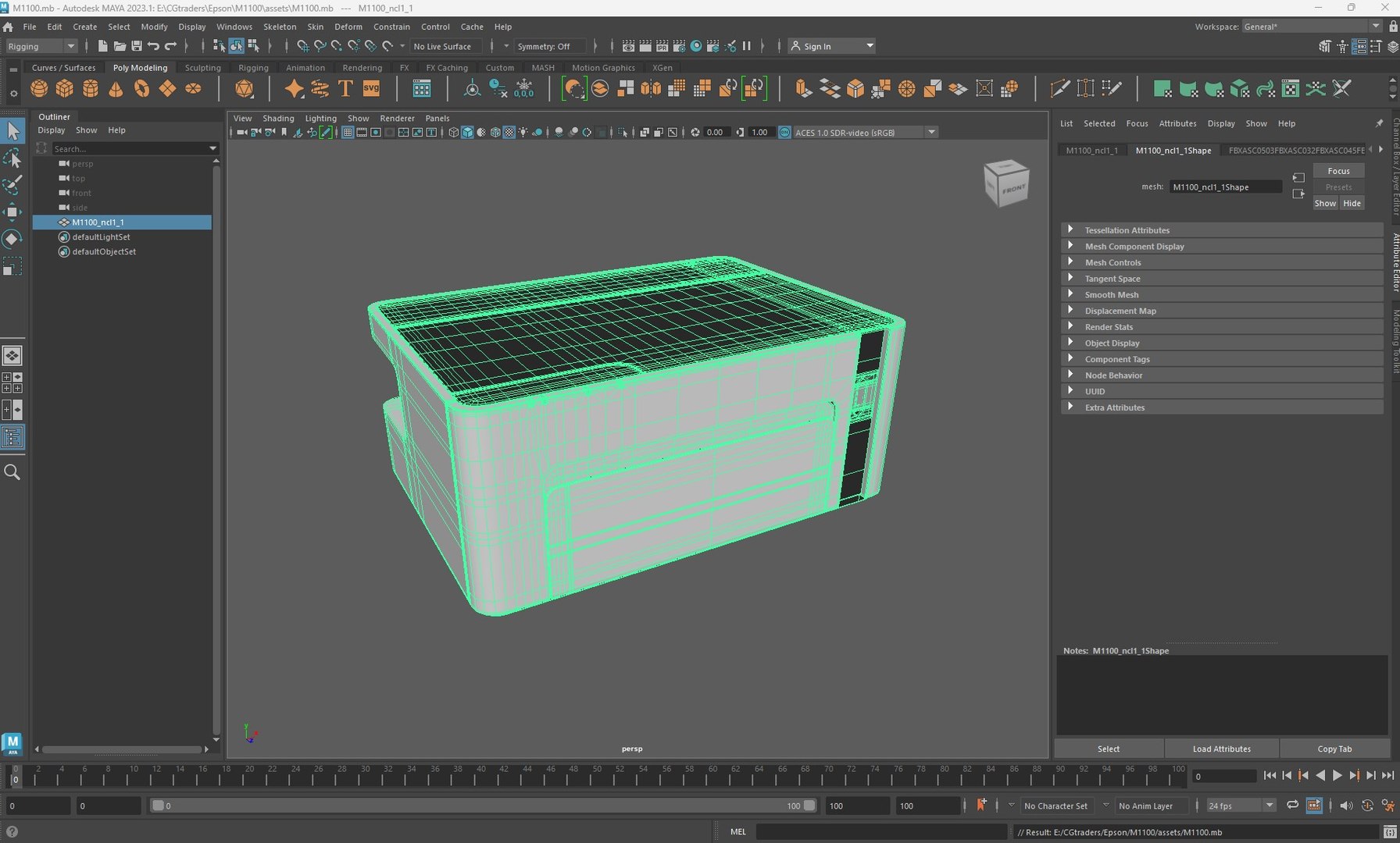3D Epson EcoTank M1100 Monochrome InkTank Printer - TurboSquid 2095166